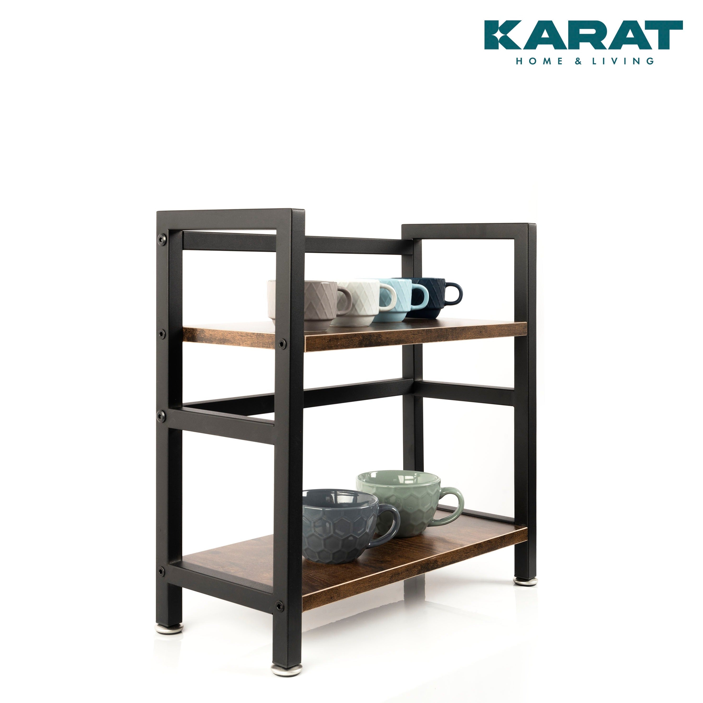 Kitchen Shelf Gordon | With multiple levels | Black | 2 sizes