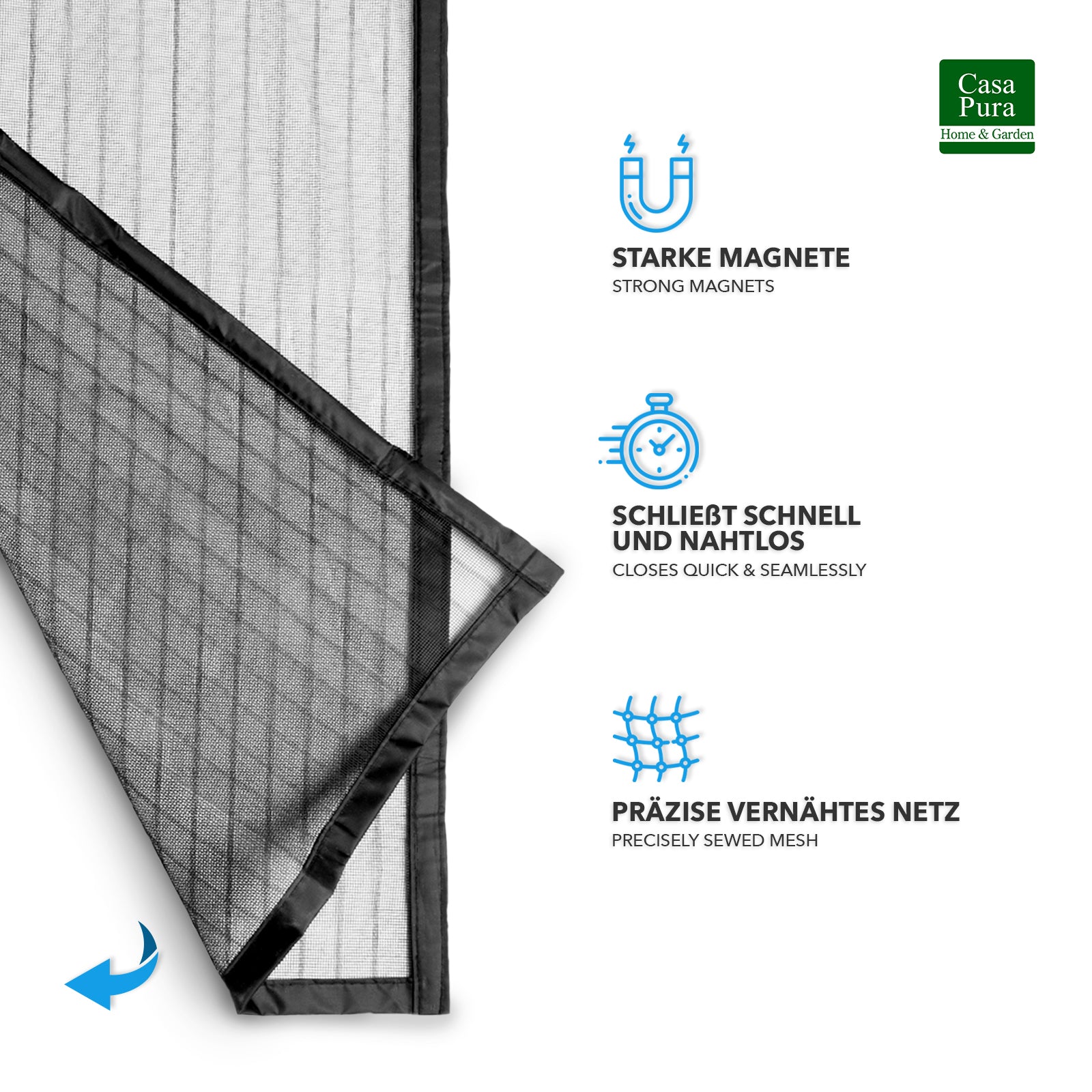 Fly Screen Net for Balcony, Patio Doors & Home | Insect Screen | Adhes ...