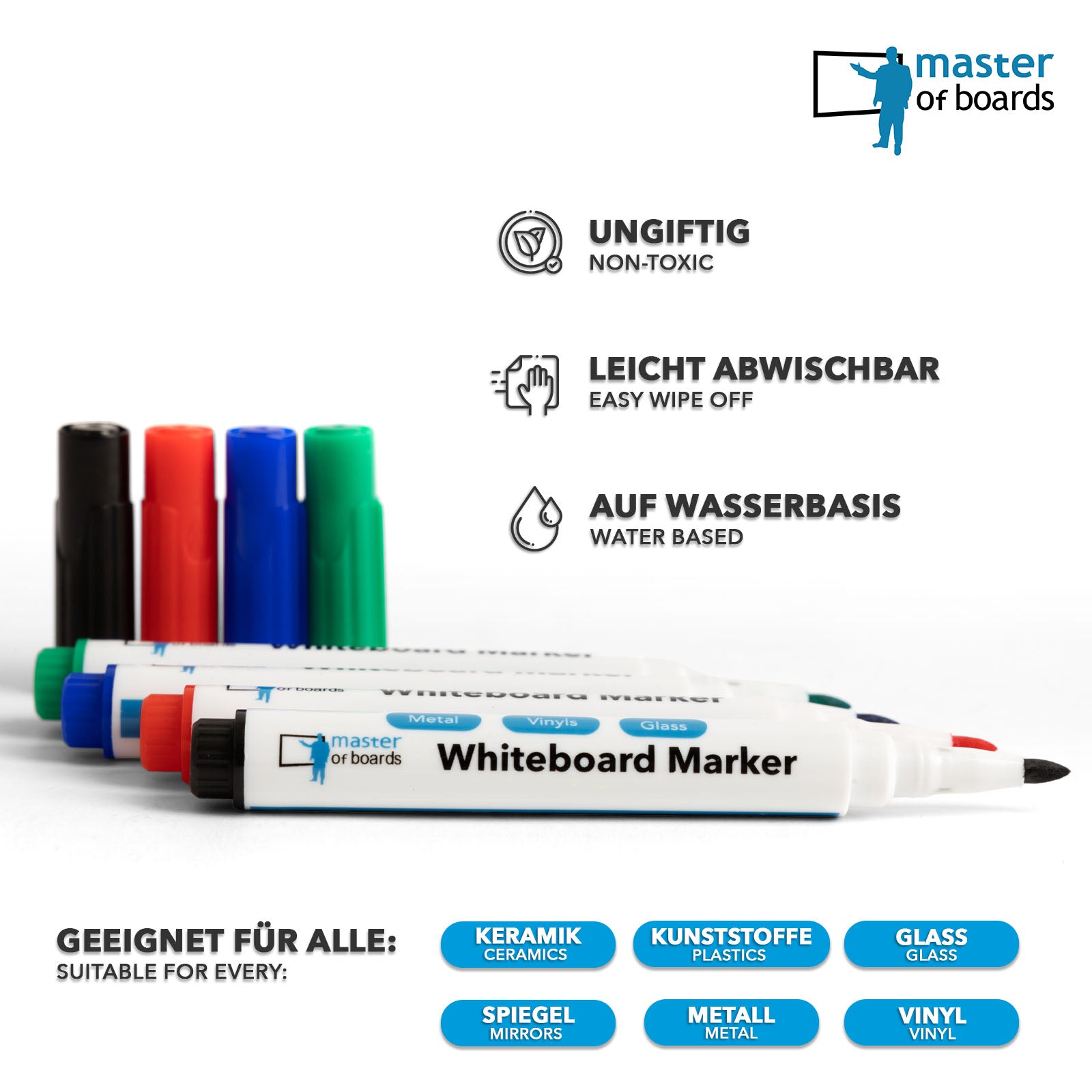 Flipchart accessories set | Master of Boards | Basic equipment for fli ...
