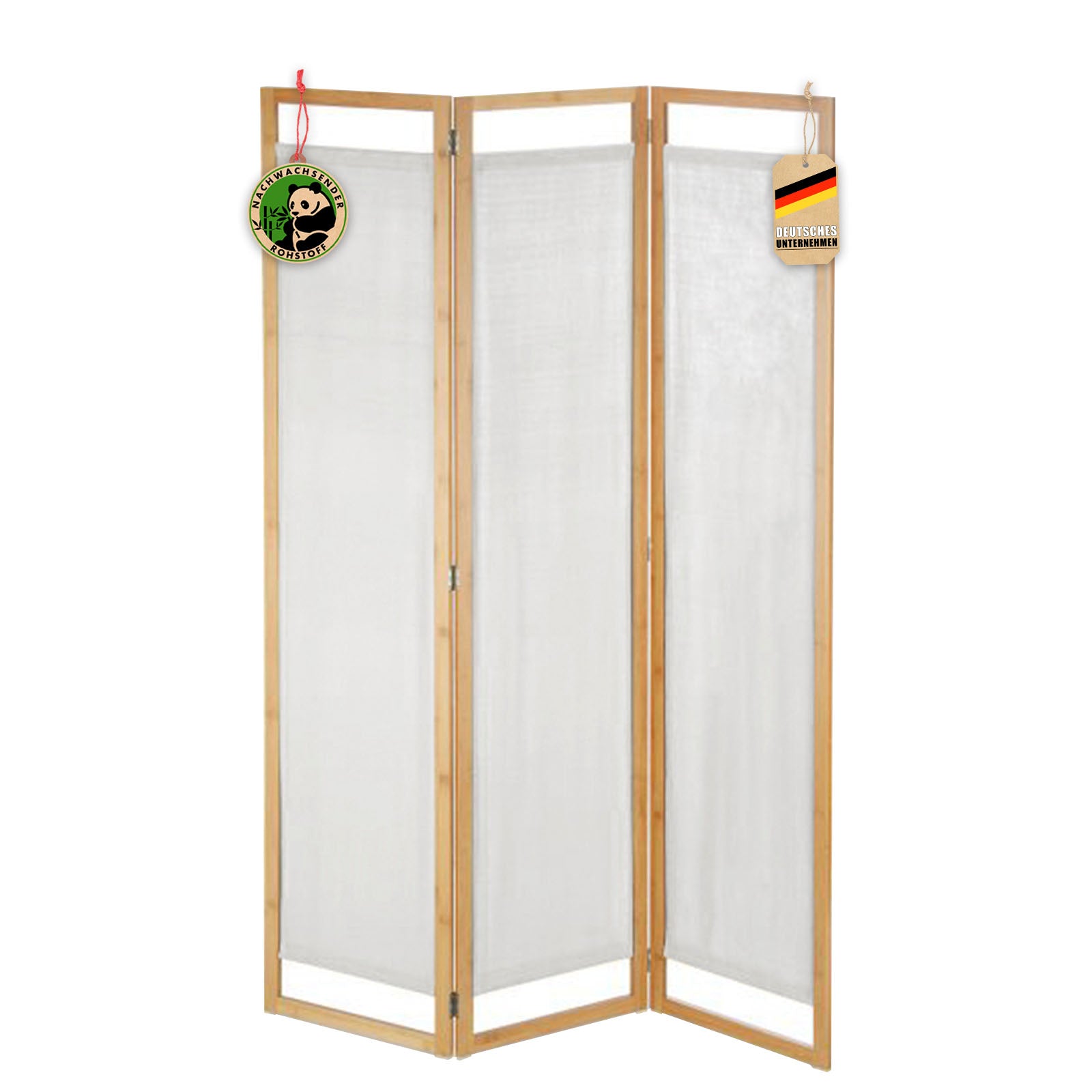 Bamboo partition | Tennessee | 3-part, flexible room divider made of b