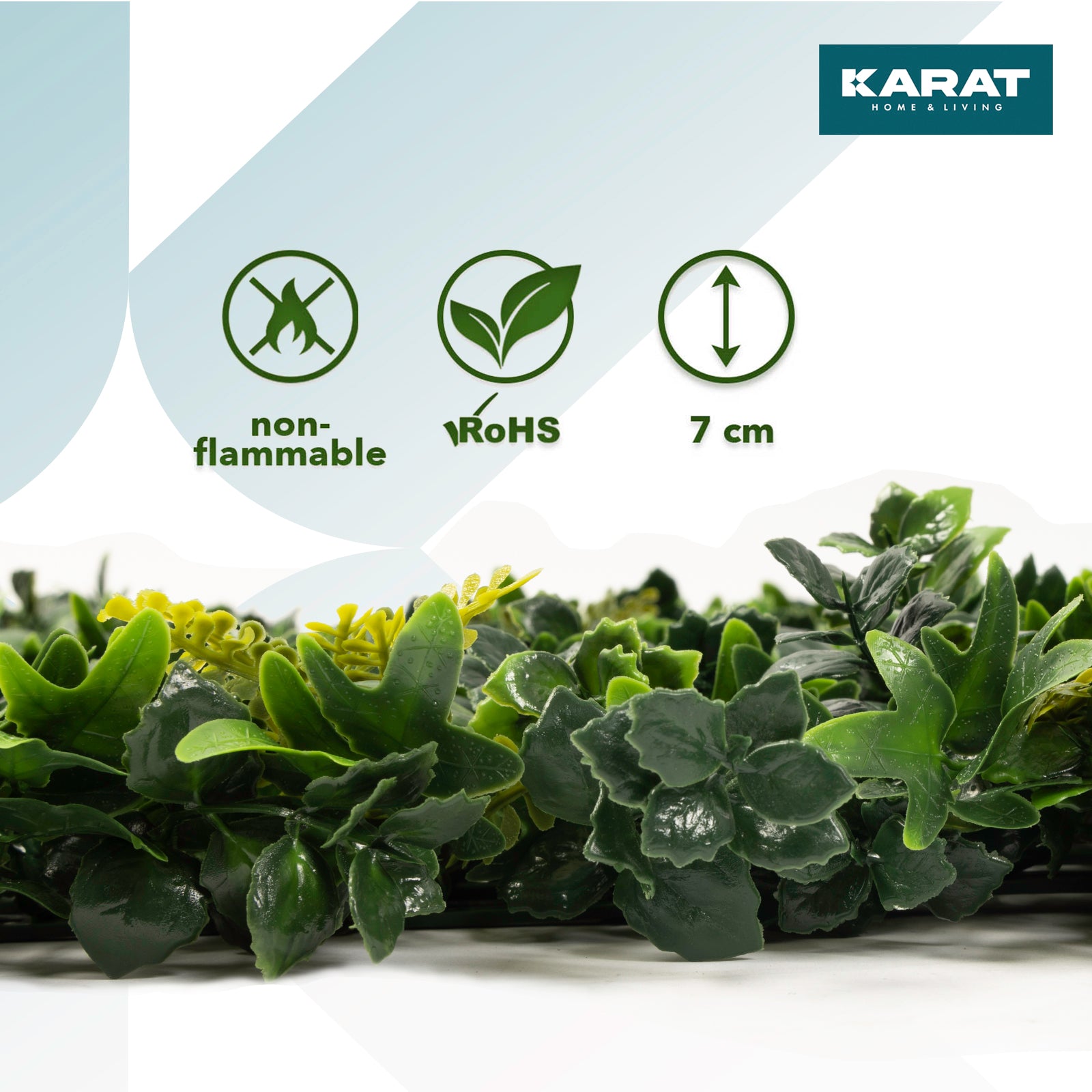 Artificial Plant Tile | Tropical | Plant Tiles for Wall Mounting | 50 ...