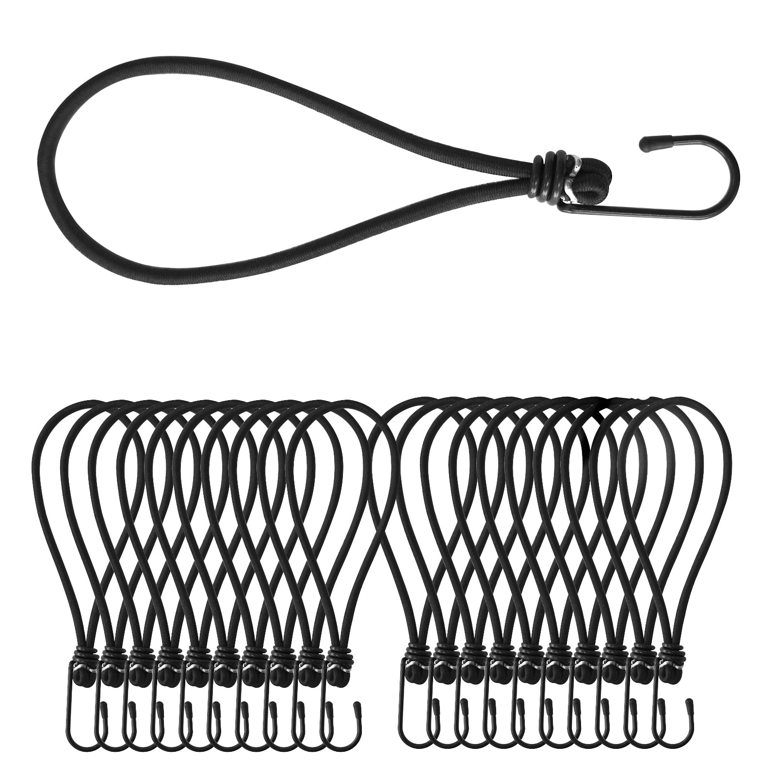 Multifunctional elasticated straps with steel hooks | fastening for ta