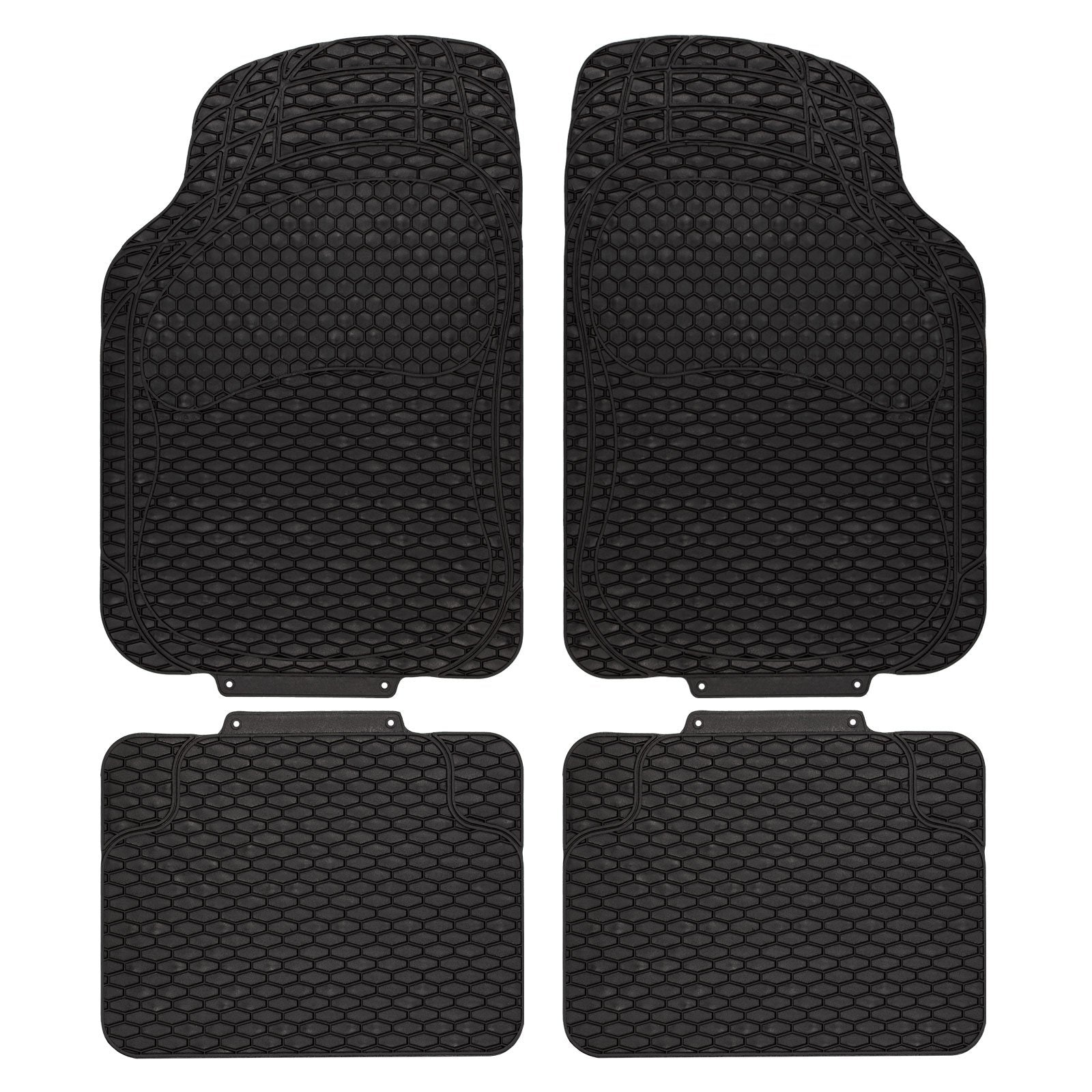 Universal Car Mats | Dakar | PVC | 4-Piece | Black