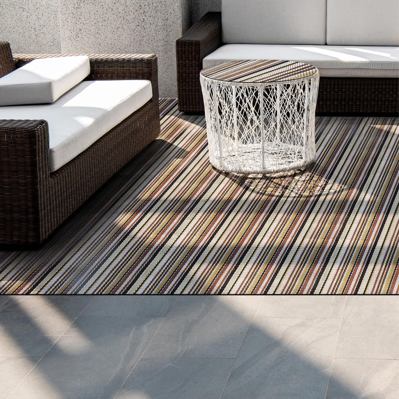 Outdoor Carpet | Balcony Garden Runner Rug | Various Designs | Cut to