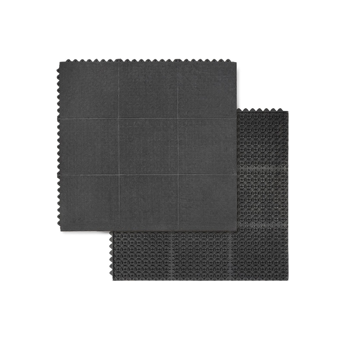 Interlocking Rubber Mat Tile | Plug-in System | Size: 92x92 cm | Smoot