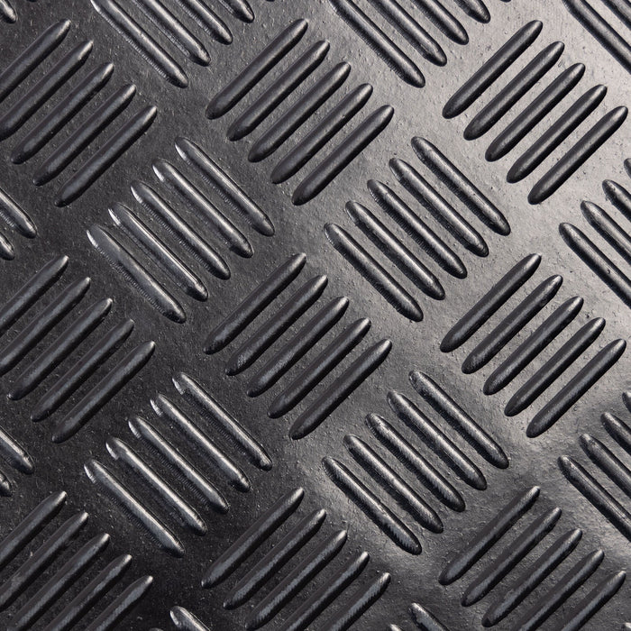 Rubber Matting | Checker Plate | Thickness: 3 mm | Rubber Flooring Rol
