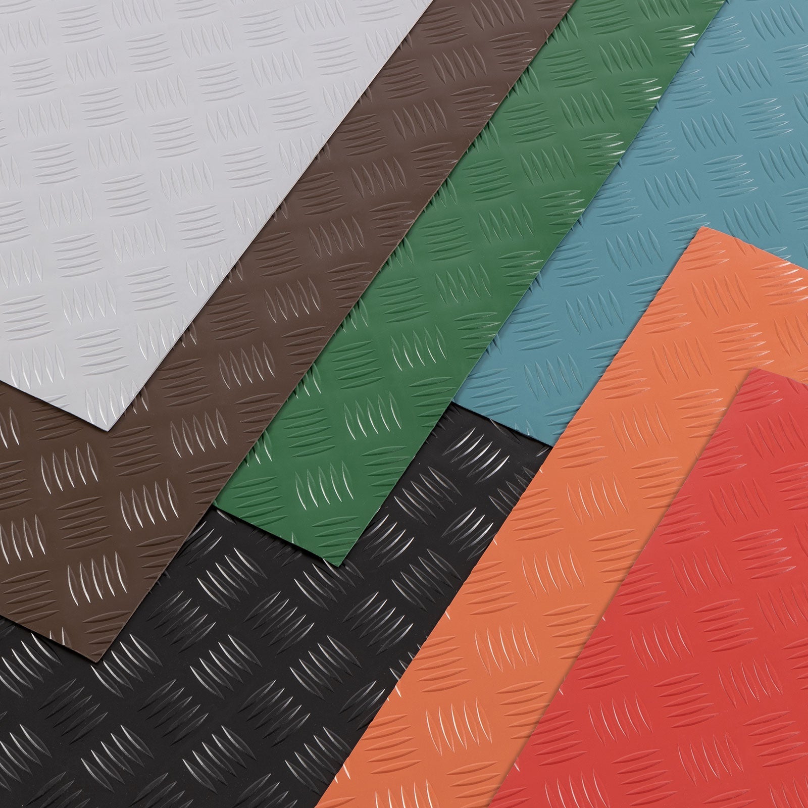 PVC Vinyl Flooring | Checker Plate | Various Colours | Thickness: 2 mm ...