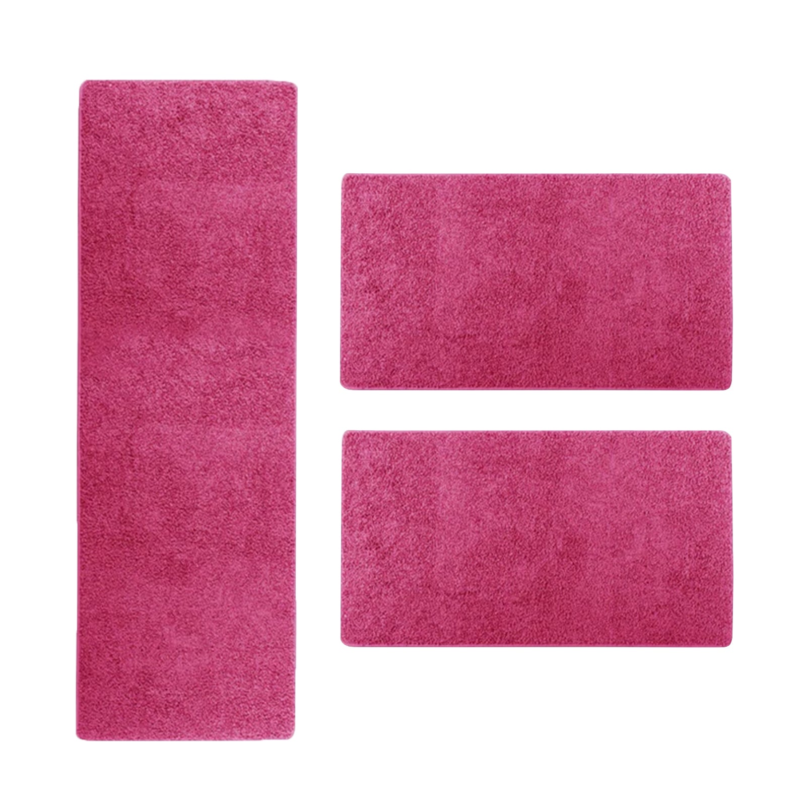 Shaggy Rug Bed Surround Carpet | | Sphinx | 3-Piece Mat Set | Ideal fo ...