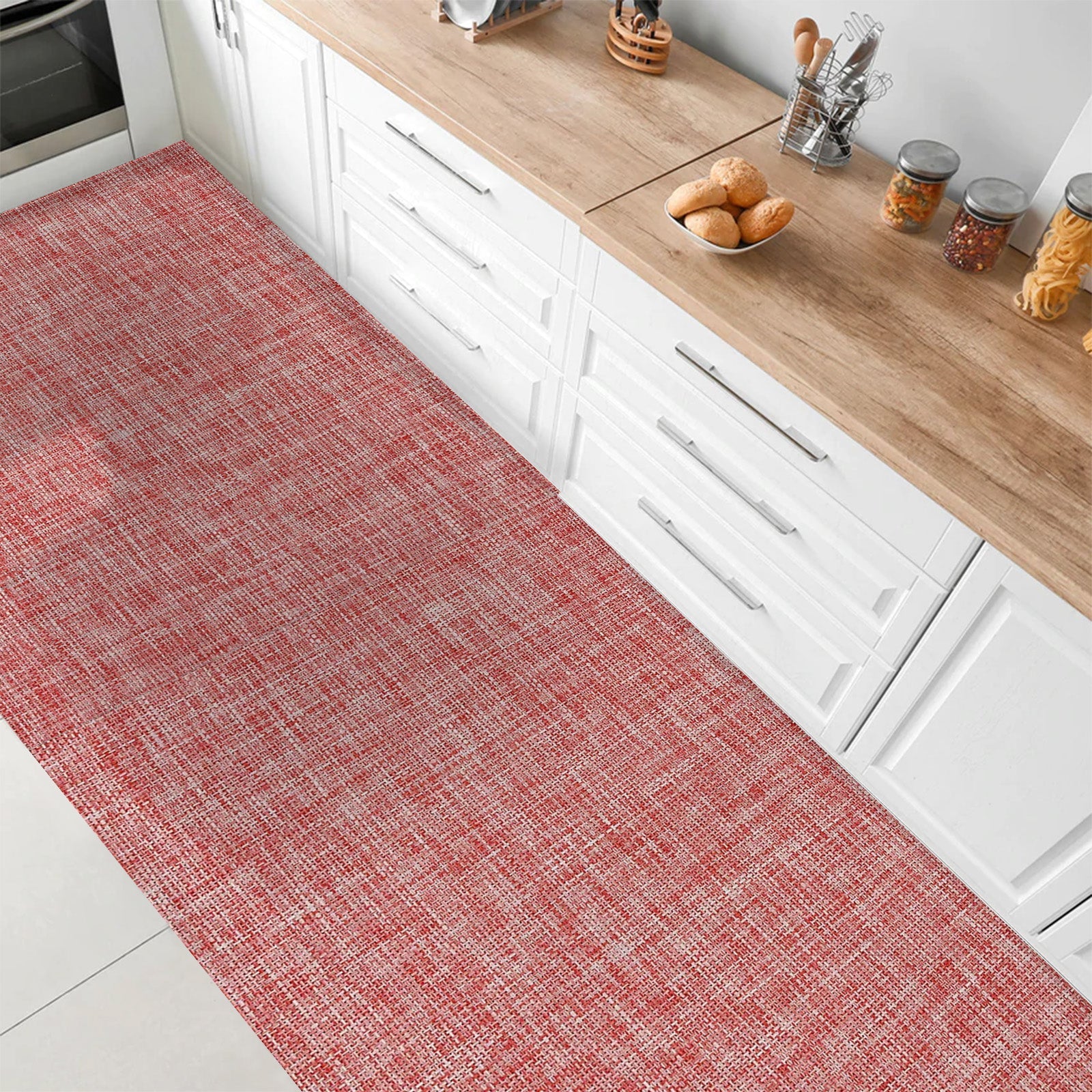 Vinyl Kitchen Runner Mat | Vinyl Kitchen Rug | Non-slip, UV-Resistant