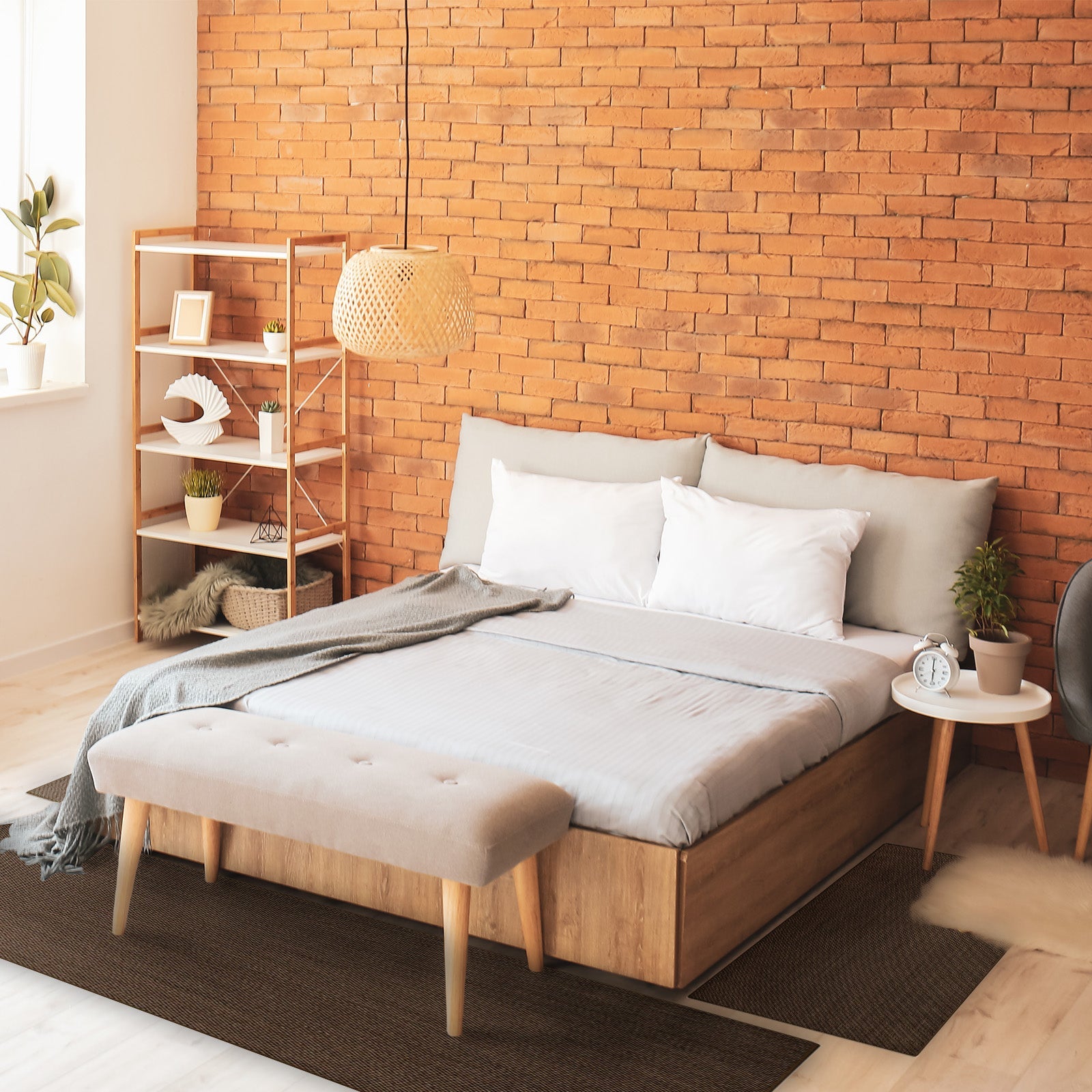 Sisal Bed Surround Rugs | Tiger-Eye | 3-Piece | Carpet Runners Ideal f