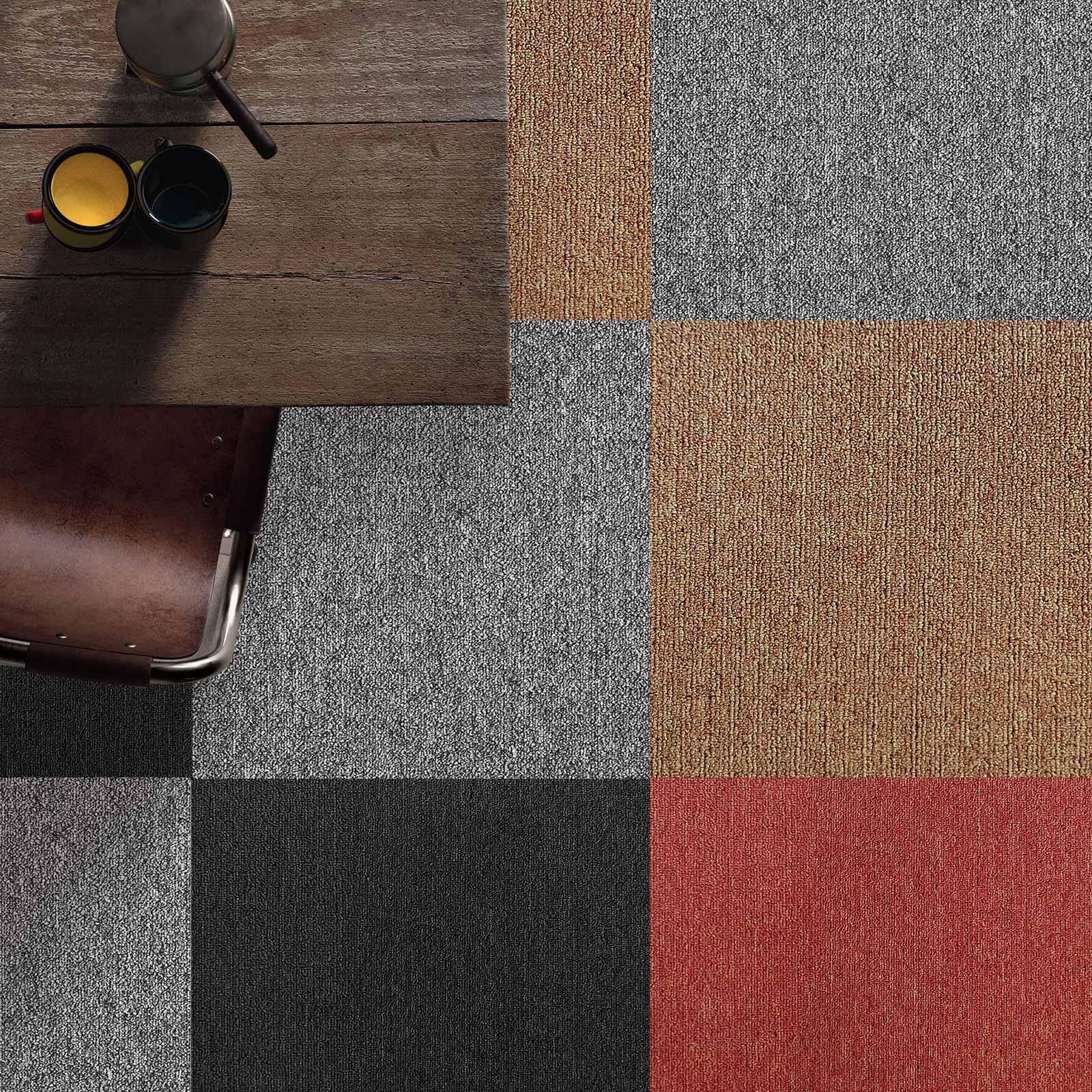 Carpet Tiles Cairo | Mottled | Easy Install | 50x50 cm