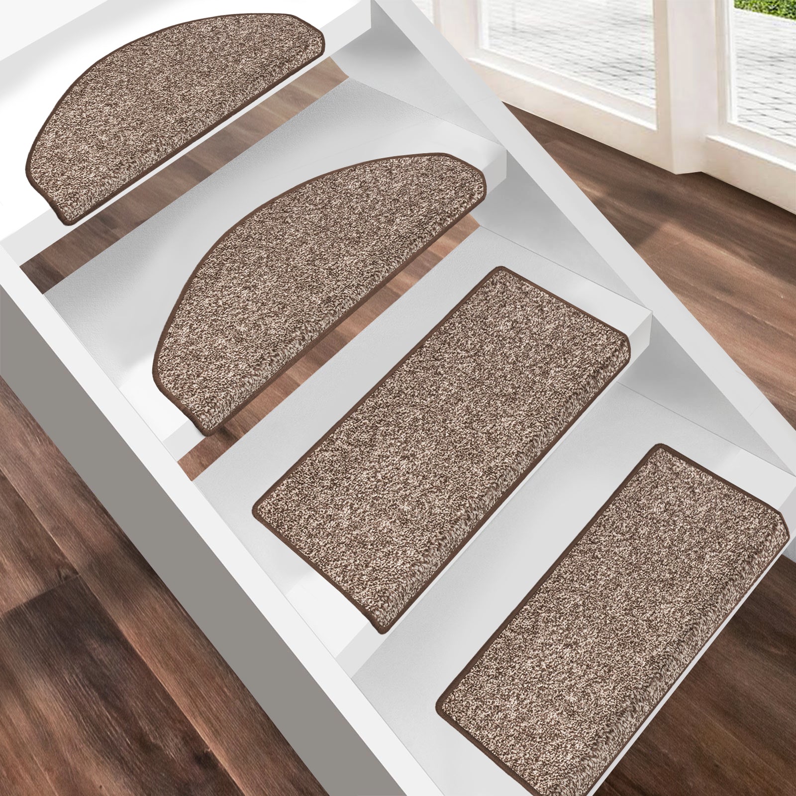 Velour Stair Tread Pads Lyon | Meliert | Non-slip Stair Protector ...