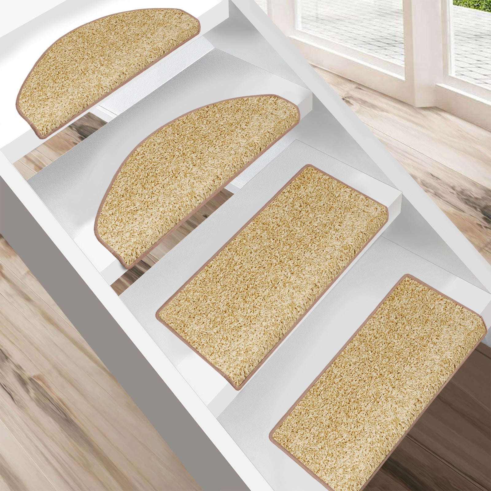 Shaggy Rug Stair Tread Mat | Sphinx | High Pile | Stair Protection for ...