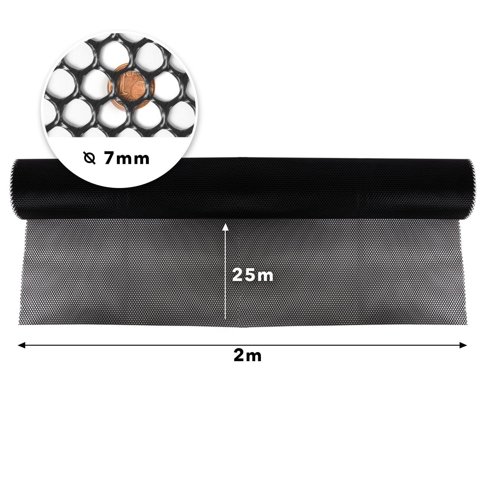 Mole Barrier | Vole Netting | Easy to Trim | 500 g/m² | 7 x 7 mm ...