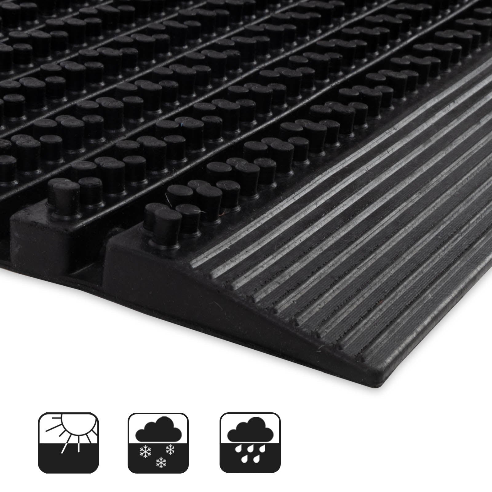 Rubber Doormat | Weatherproof | With Bevelled Edge | Height: 20 mm ...