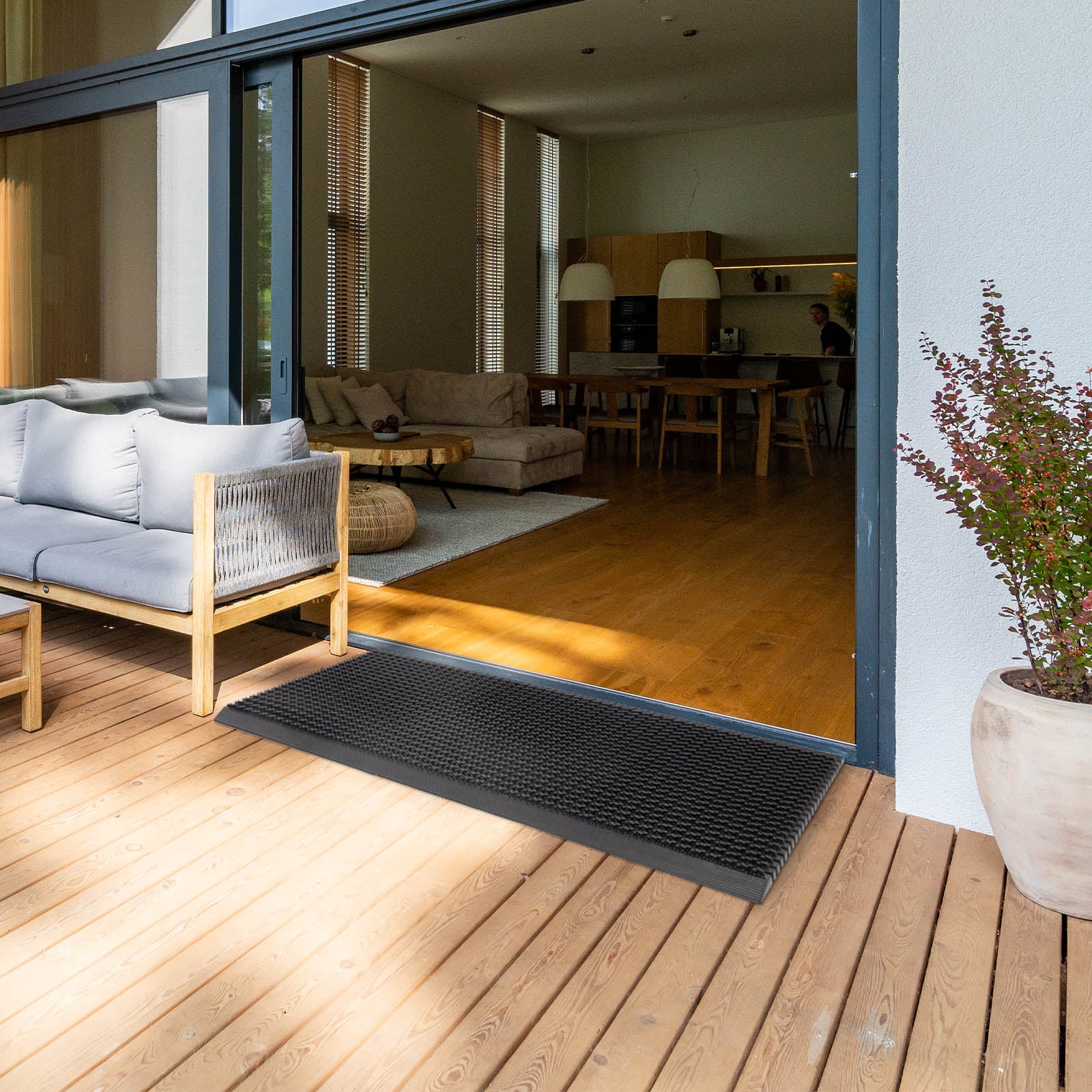 Rubber Doormat | Weatherproof | With Bevelled Edge | Height: 20 mm ...