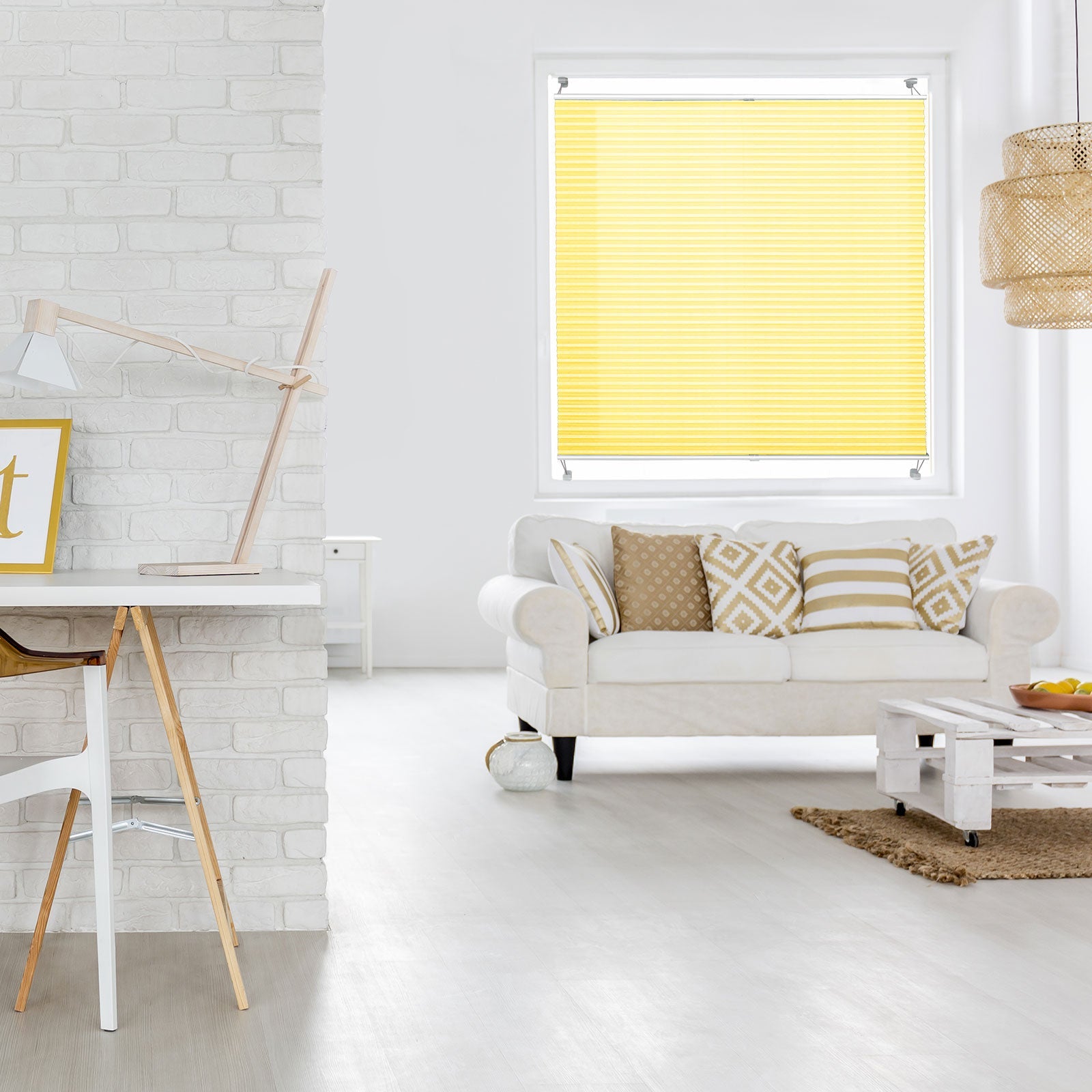 Pleated Blind | Magic Large | Length: 200 cm | Without Drilling | For