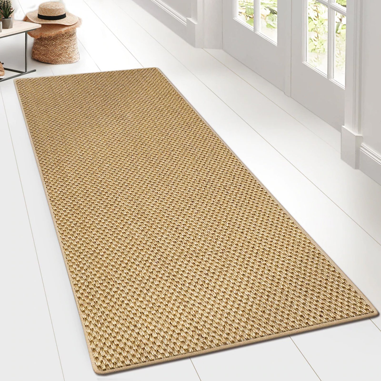 Sisal Rug Customised Size | Tiger Eye Structure | Living Room Carpet