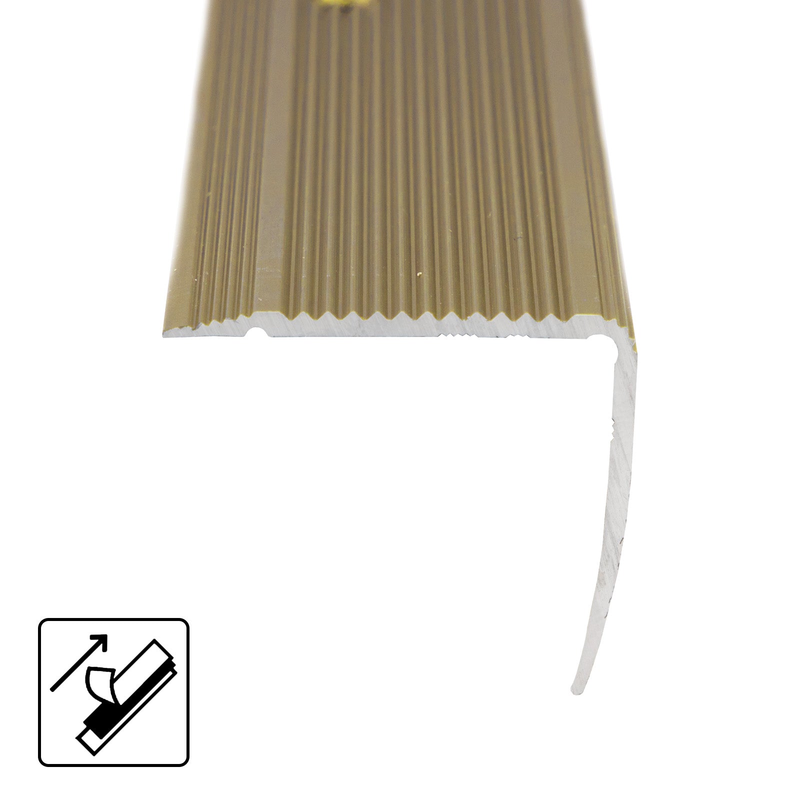 Non slip Stair Profile | Step Edge Cover | Integral | Form: L | Self-A ...