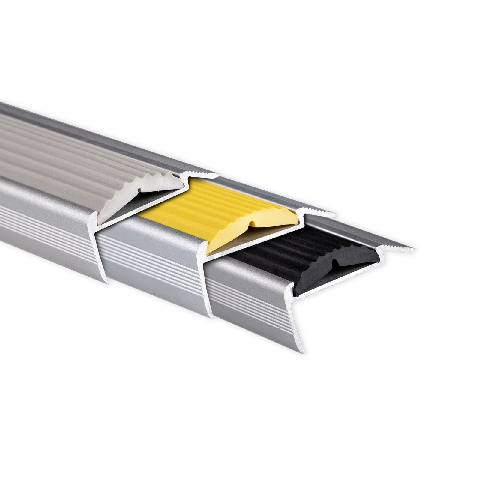 Stair Nosing Profile | Power Grip | Rubber Inlay — Floordirekt UK