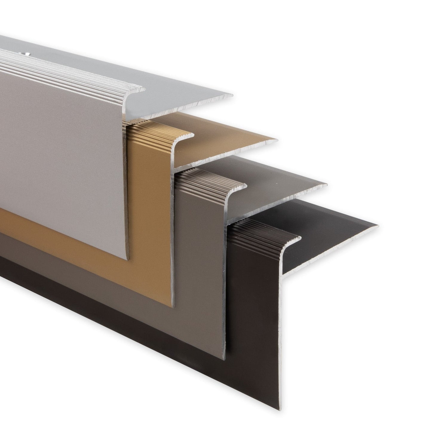 Non slip Stair Profile | Step Edge Cover | Safety | F-Shape | 3 Length