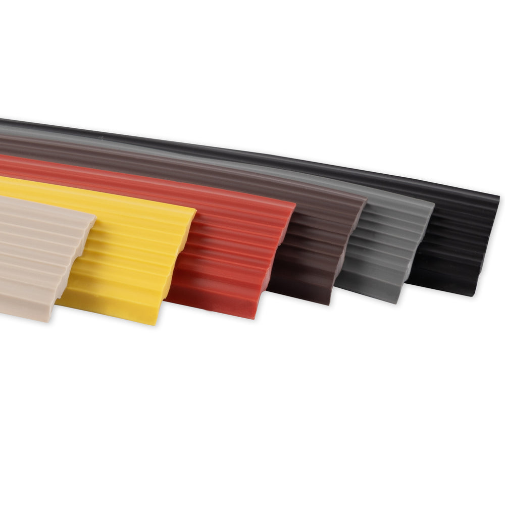 PVC Anti-slip Profile Inserts | Grooved Surface | 25 mm | Length: 25 m