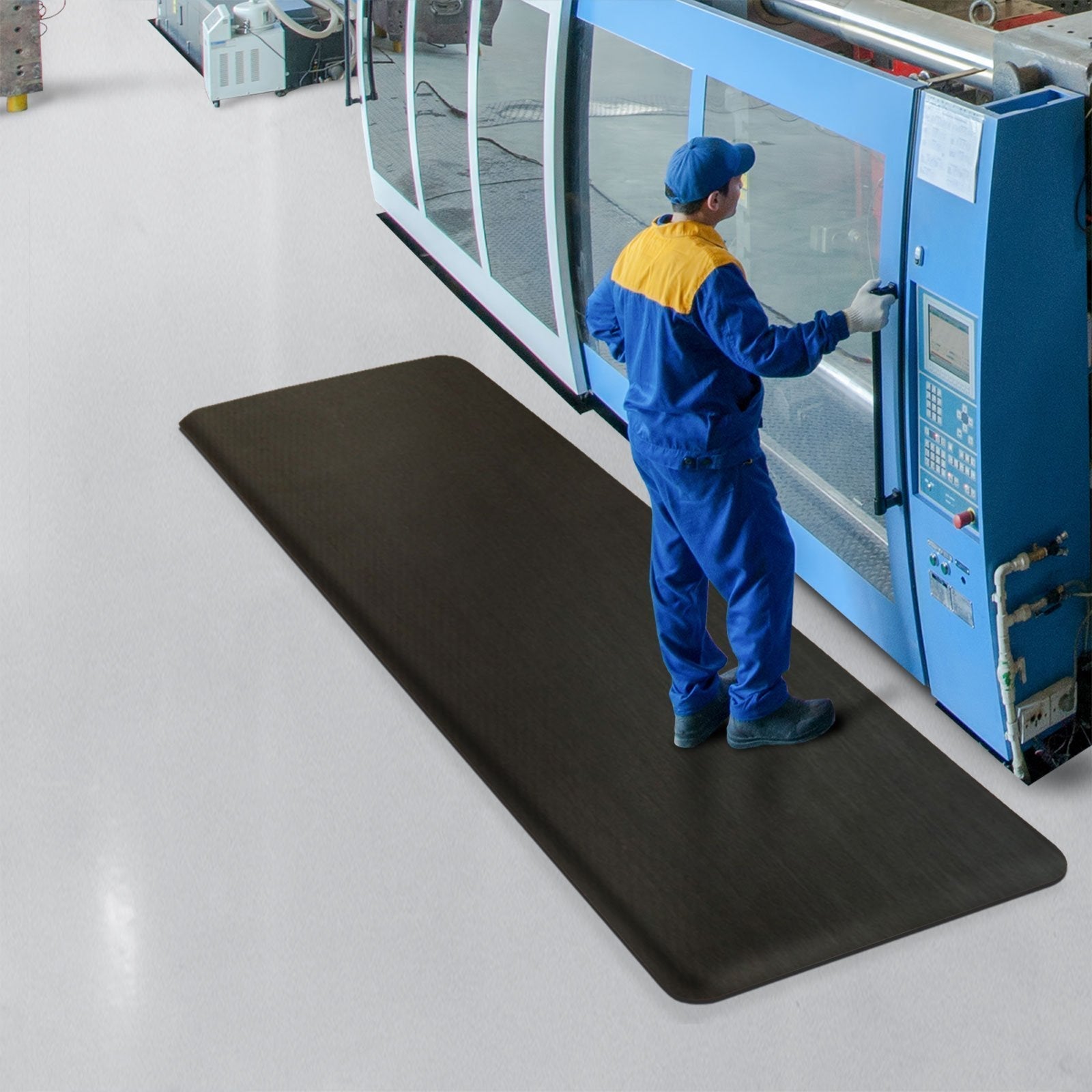 Anti-fatigue Mat | Heavy-Duty Soft-Tread | Double-Layer | Ergonomic Wo ...