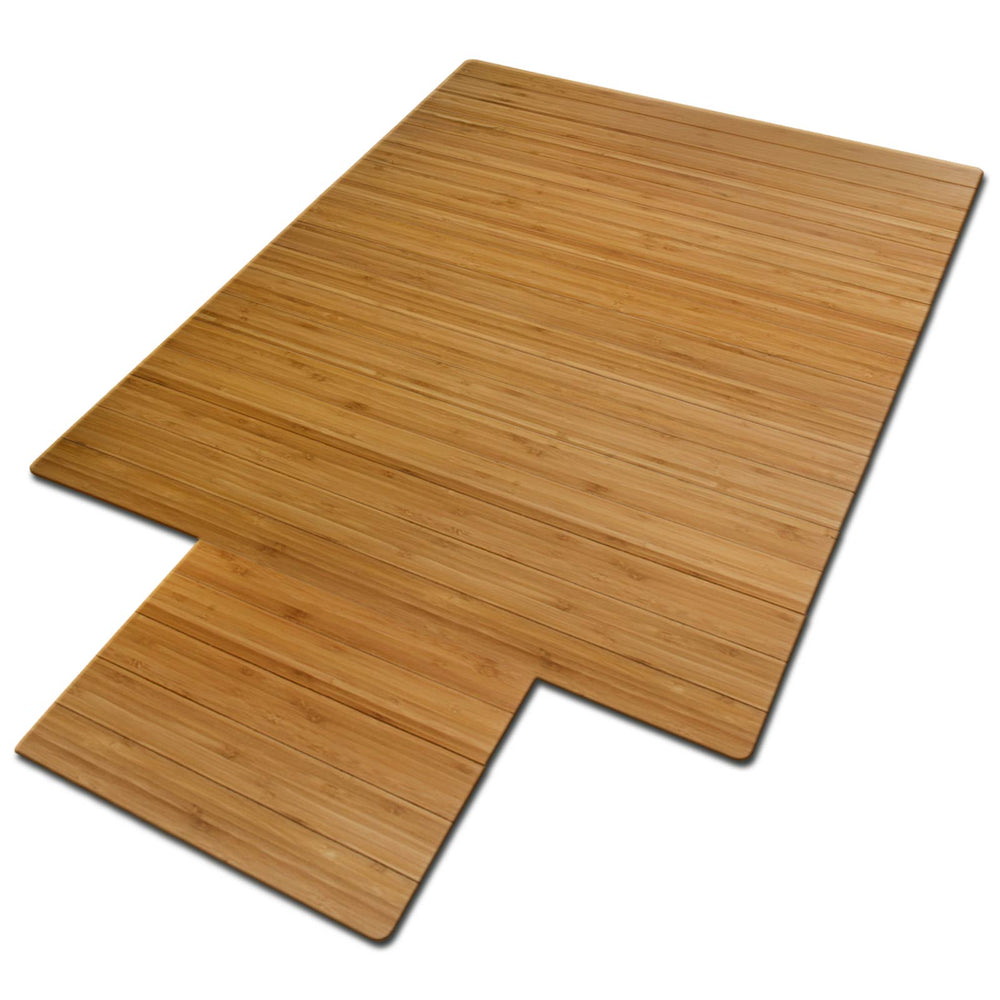 Bamboo Office Chair Mat | for Hard Floors and Carpet