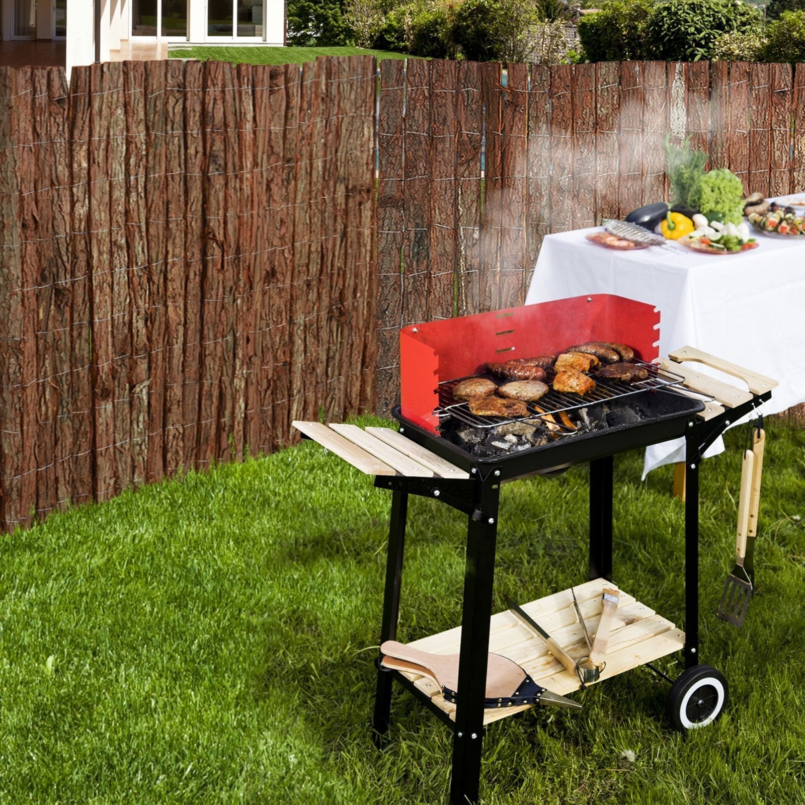 Tree Bark Screening Fence | Privacy Screen for Balcony and Garden | Le ...