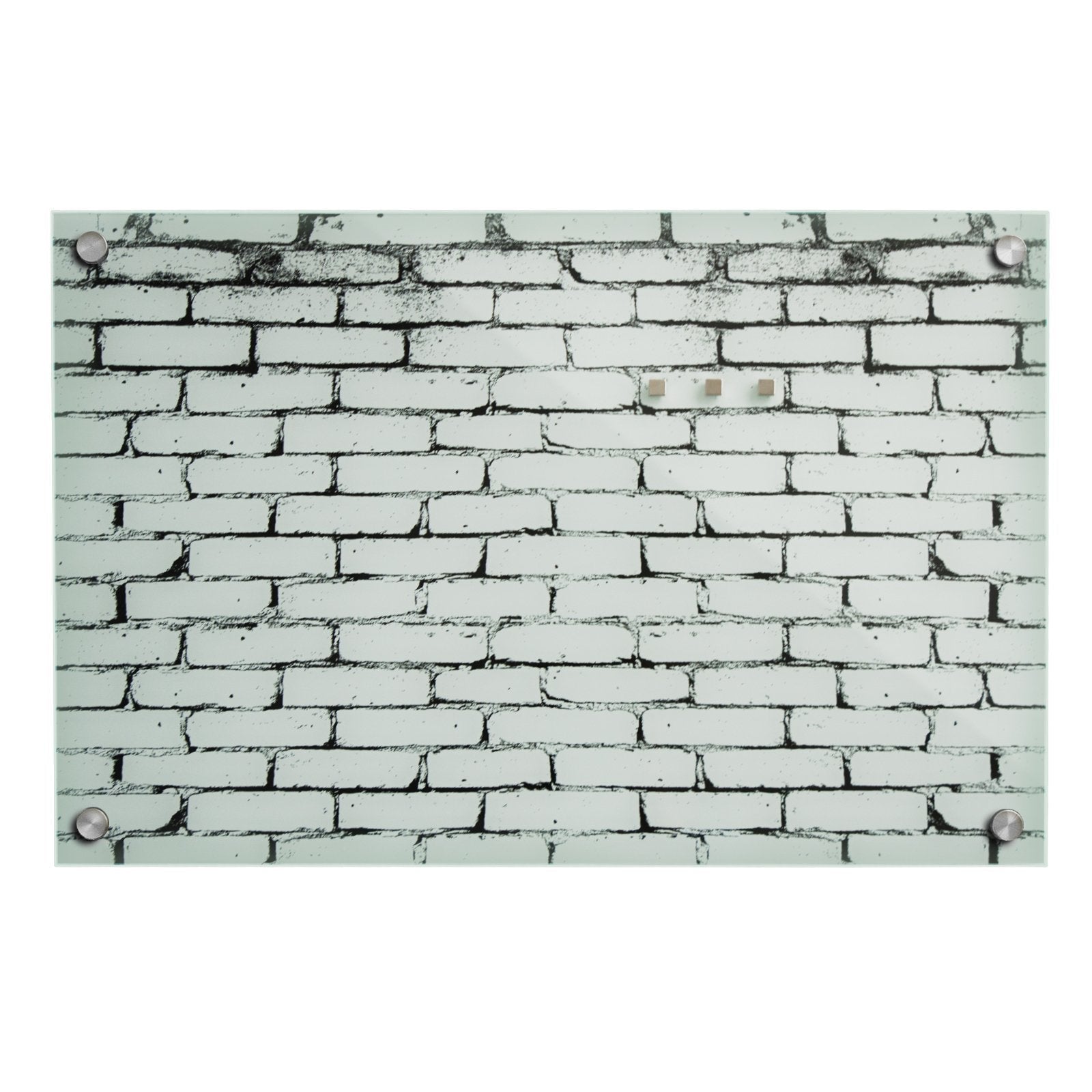 Design Glass Memoboard | Brick | Ideal for both Home and Office