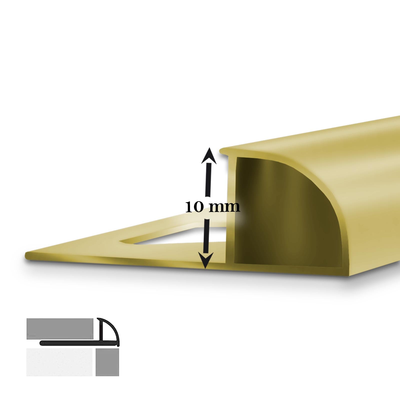 Tile Edging Profile | D-shape Tile Profile | Tile Rail To Protect Tile ...