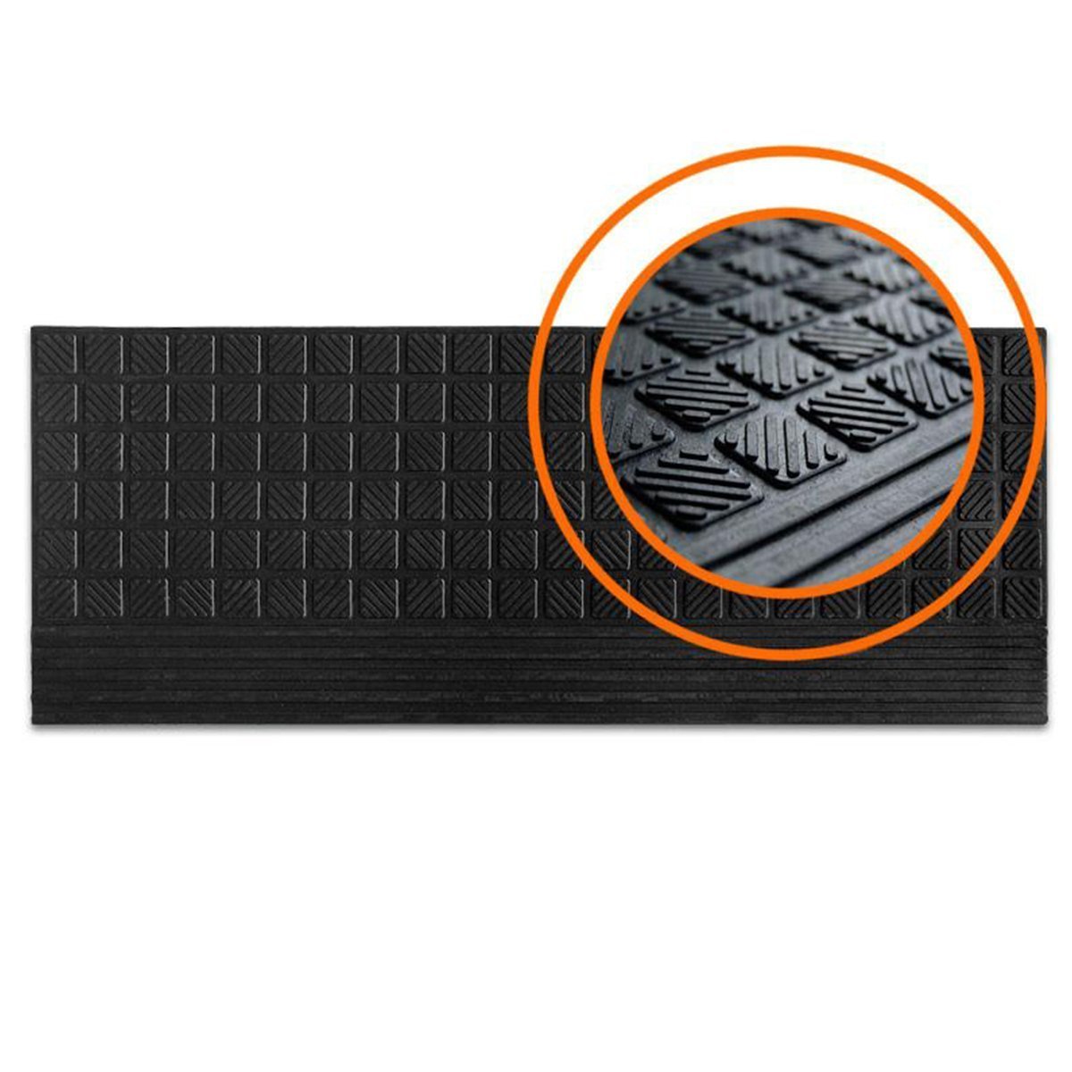 Outdoor Stair Tread Mats | Anti-slip Rubber Step Mat | Diamond | 25 x ...