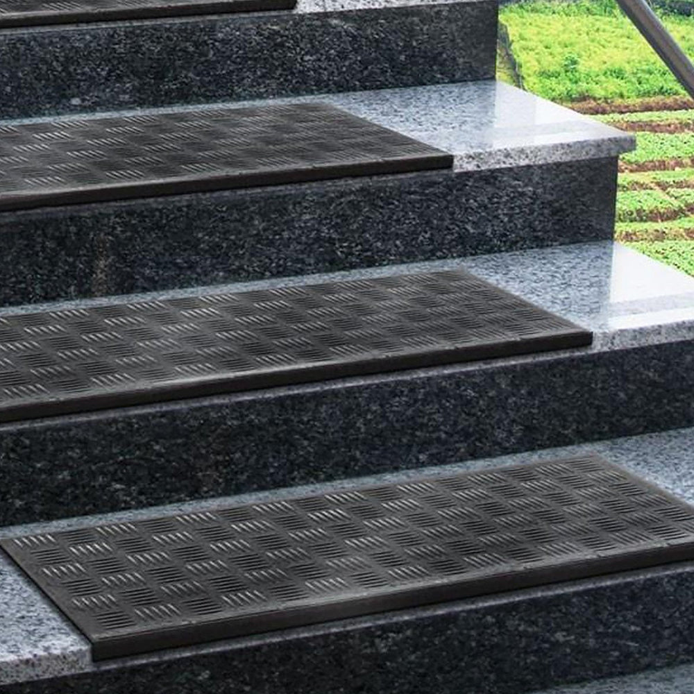 Outdoor Stair Tread Mats | Anti-slip Rubber Step Mat | Madras