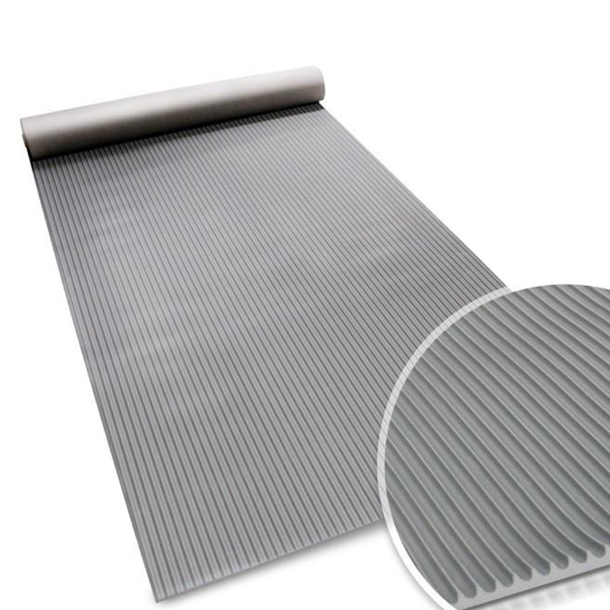 Rubber Matting | Fine Ribbed - Grey | Thickness: 3 mm | Rubber Floorin ...