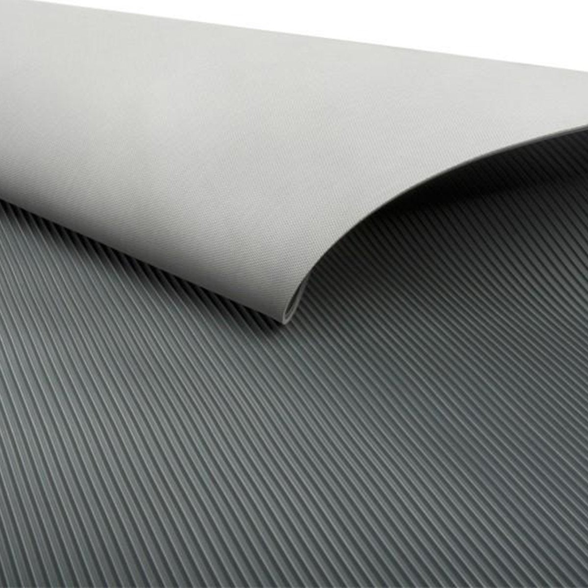 Rubber Matting | Fine Ribbed - Grey | Thickness: 3 mm | Rubber Floorin ...