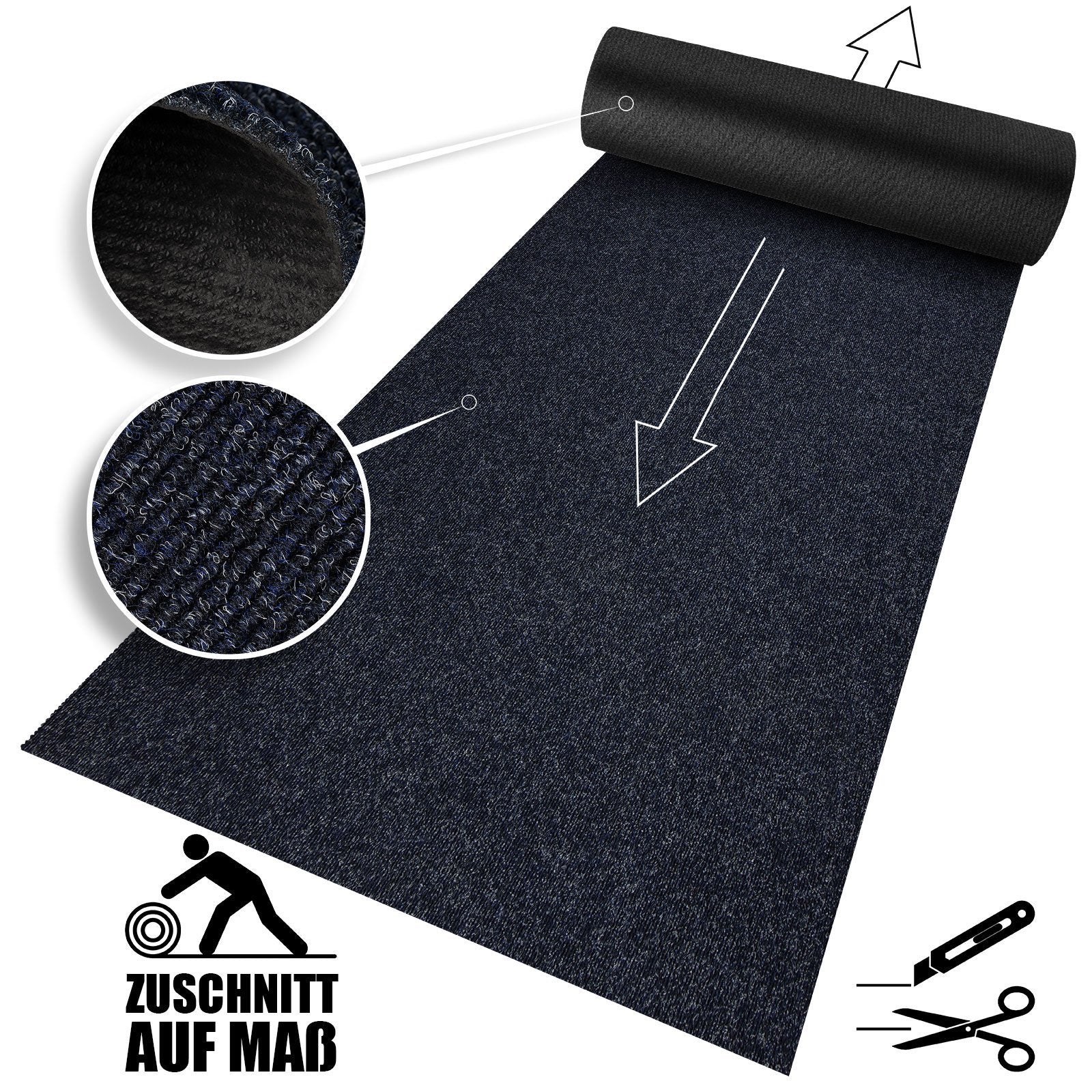 Heavy Duty Floor Runner Mat | High Traffic Runner | 100% Polypropylene ...