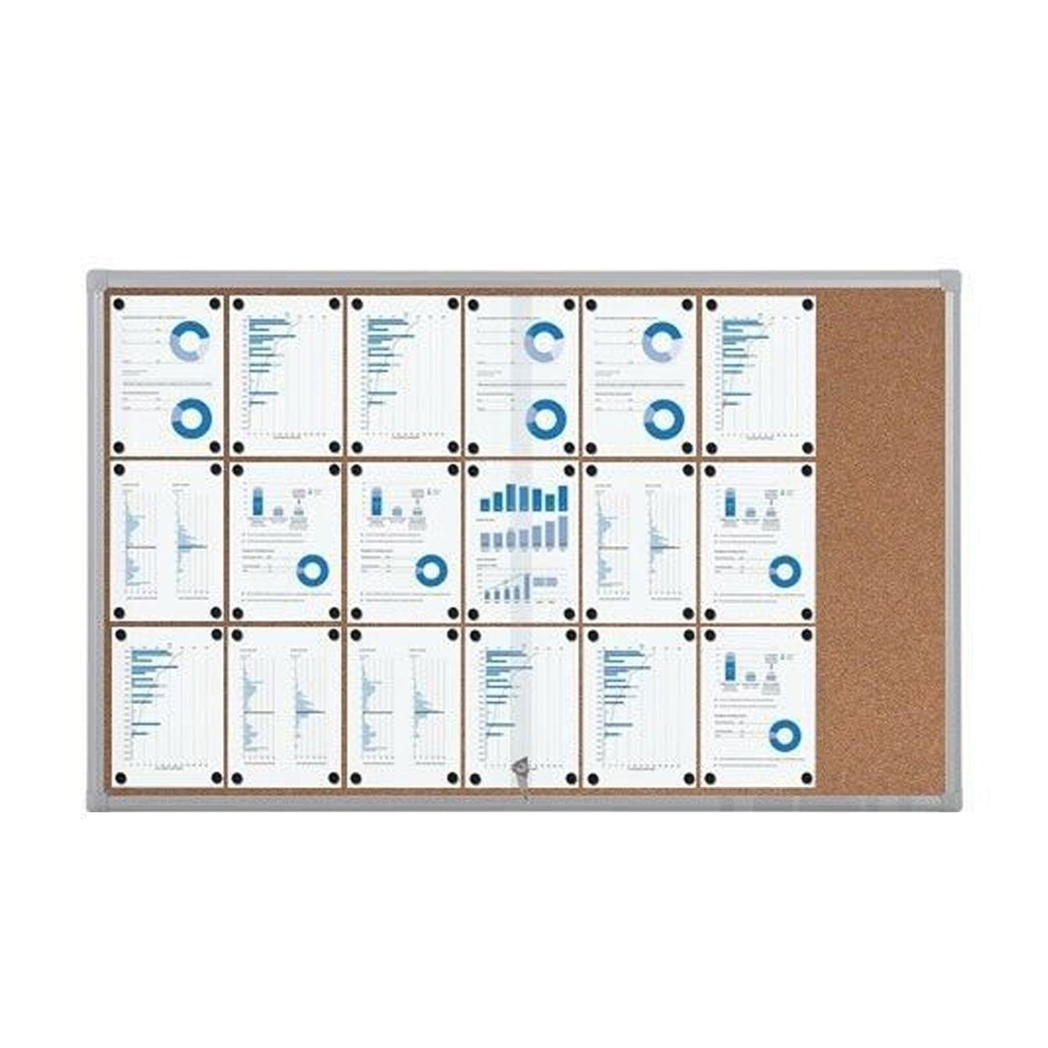 Indoor Display Case With Sliding Glass Doors | Display Case With Cork