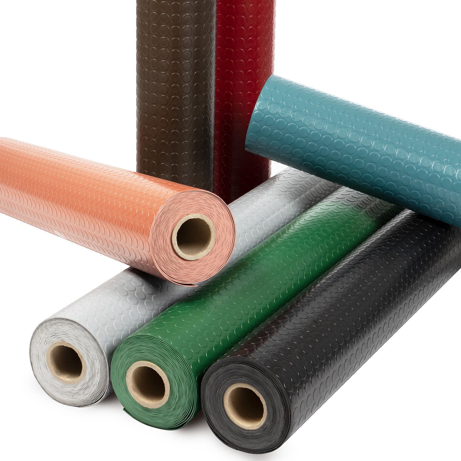 PVC Vinyl Flooring | Circular Studded | Various Colours | Thickness: 2 ...