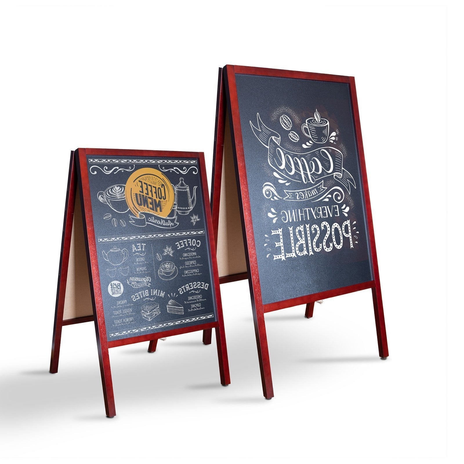 Customer Stopper | Chalkboard Menu Board | Wooden Frame | Indoor & Out