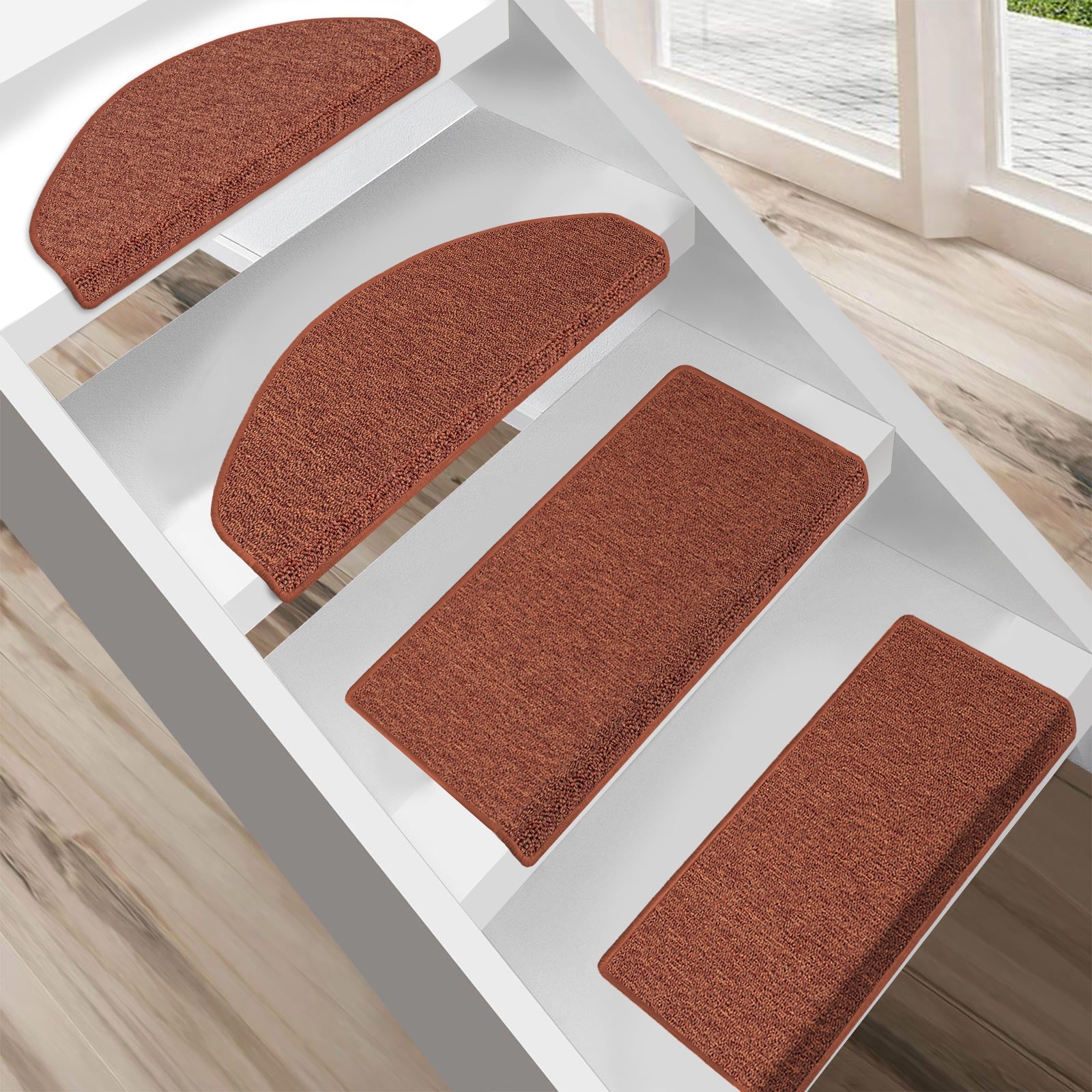 Stair Treads London | Semi-circular or rectangular | Self-Adhesive | W