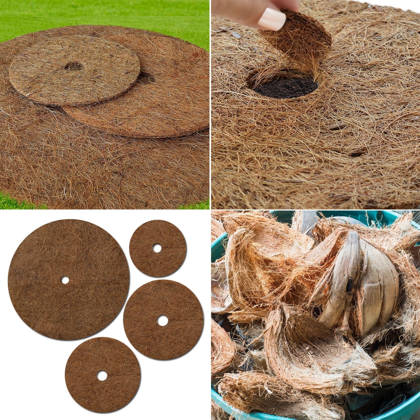 Coconut Mulching Discs | 100 % Coconut Fibre | Protection Covers Again ...