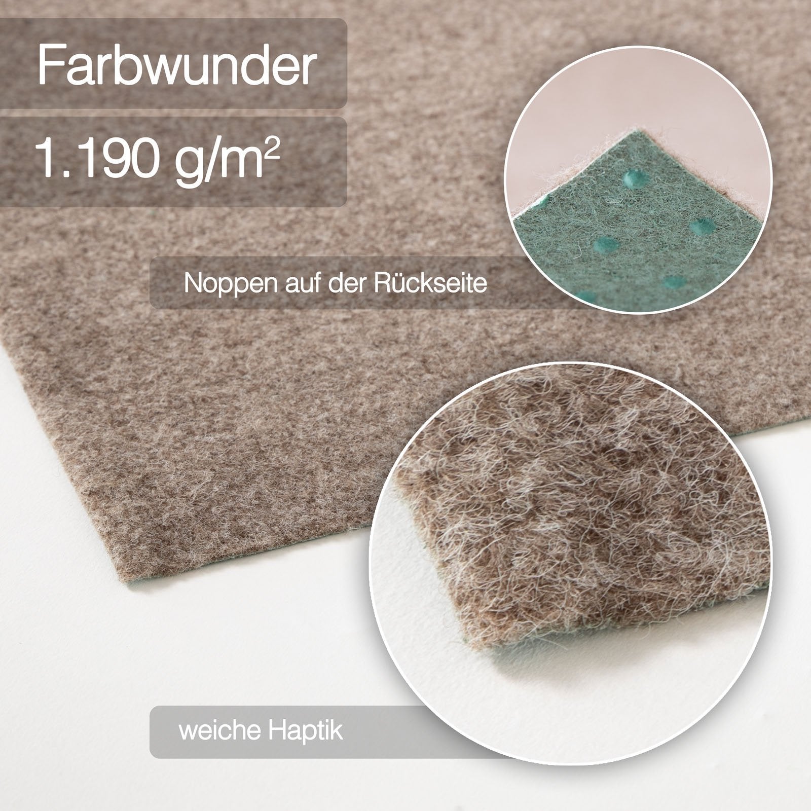 Artificial Felt Grass Matting | Wonder Colour PRO | Beige | Easy Care