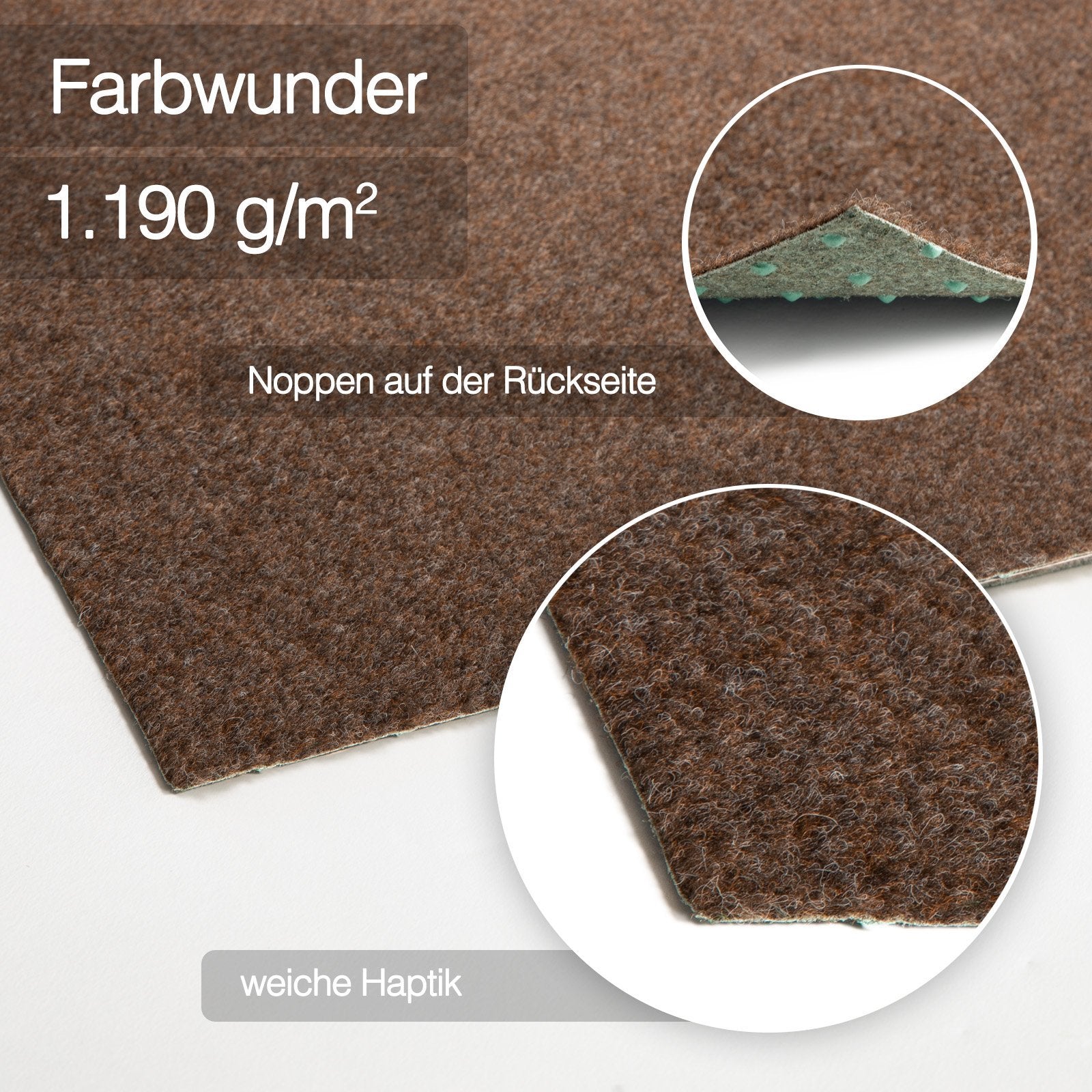 Artificial Felt Grass Matting | Wonder Colour PRO | Brown | Easy Care