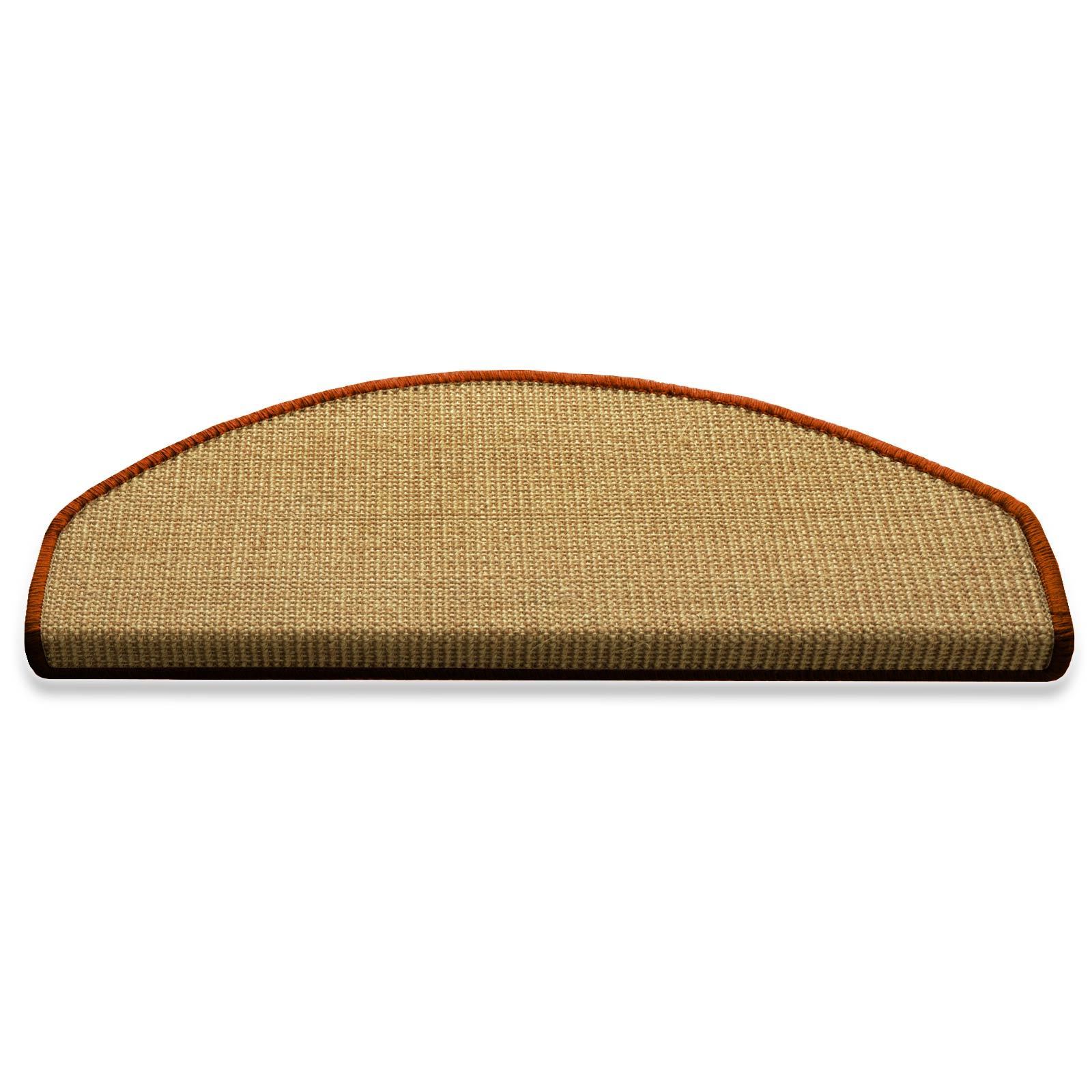 Natural Sisal Stair Tread Mat | Salvador | Step Mat Edging Available i ...