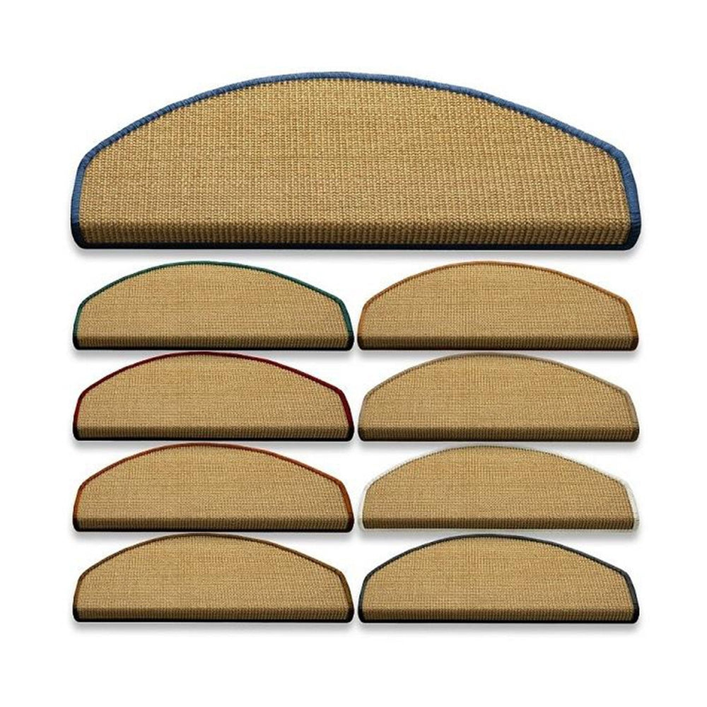 Natural Sisal Stair Tread Mat | Salvador | Step Mat Edging Available i