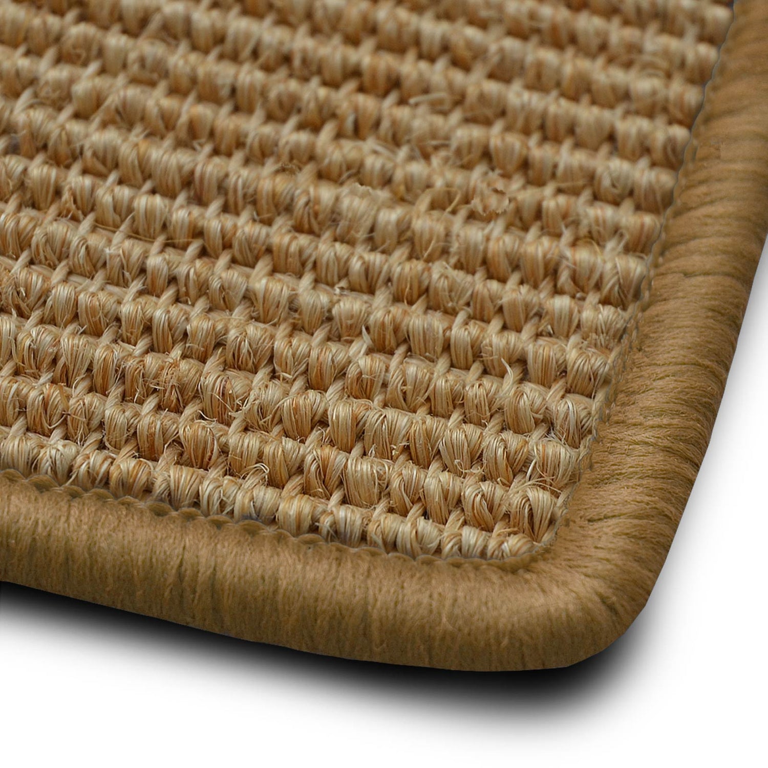 Natural Sisal Stair Tread Mat | Salvador | Step Mat Edging Available i