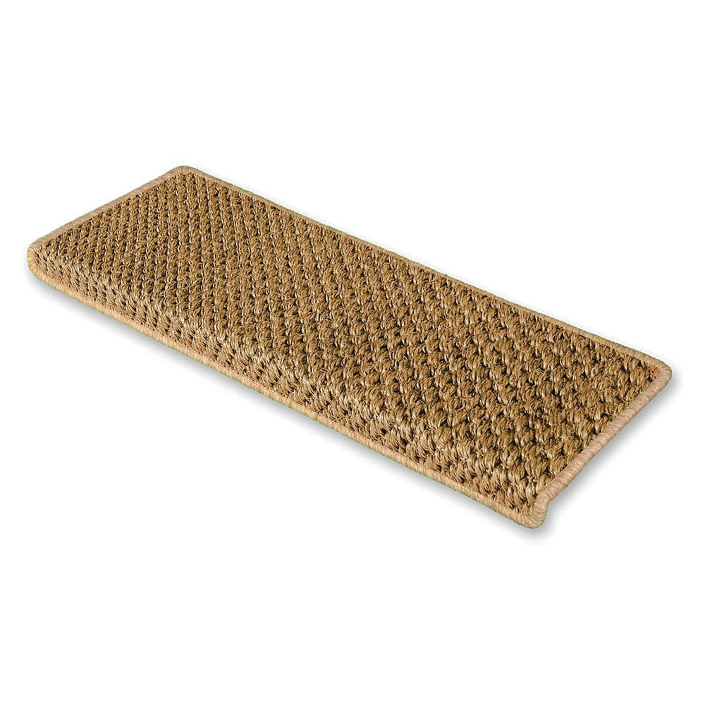 Sisal Stair Tread Mat | Tiger-Eye | Half Round or Rectangular | Modern