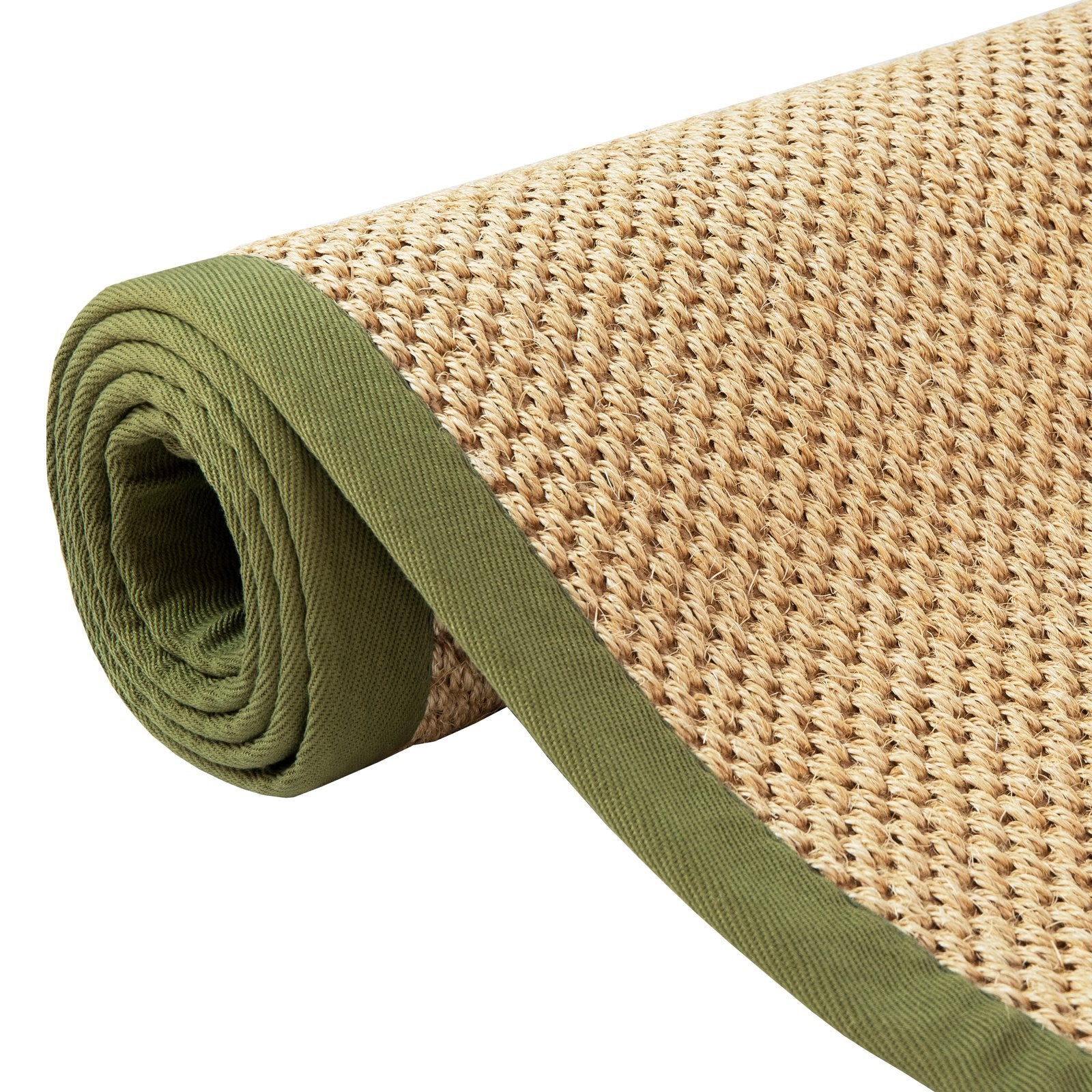 Sisal Rug | With Coloured Border | Tiger-Eye Natural | Living Room Car ...