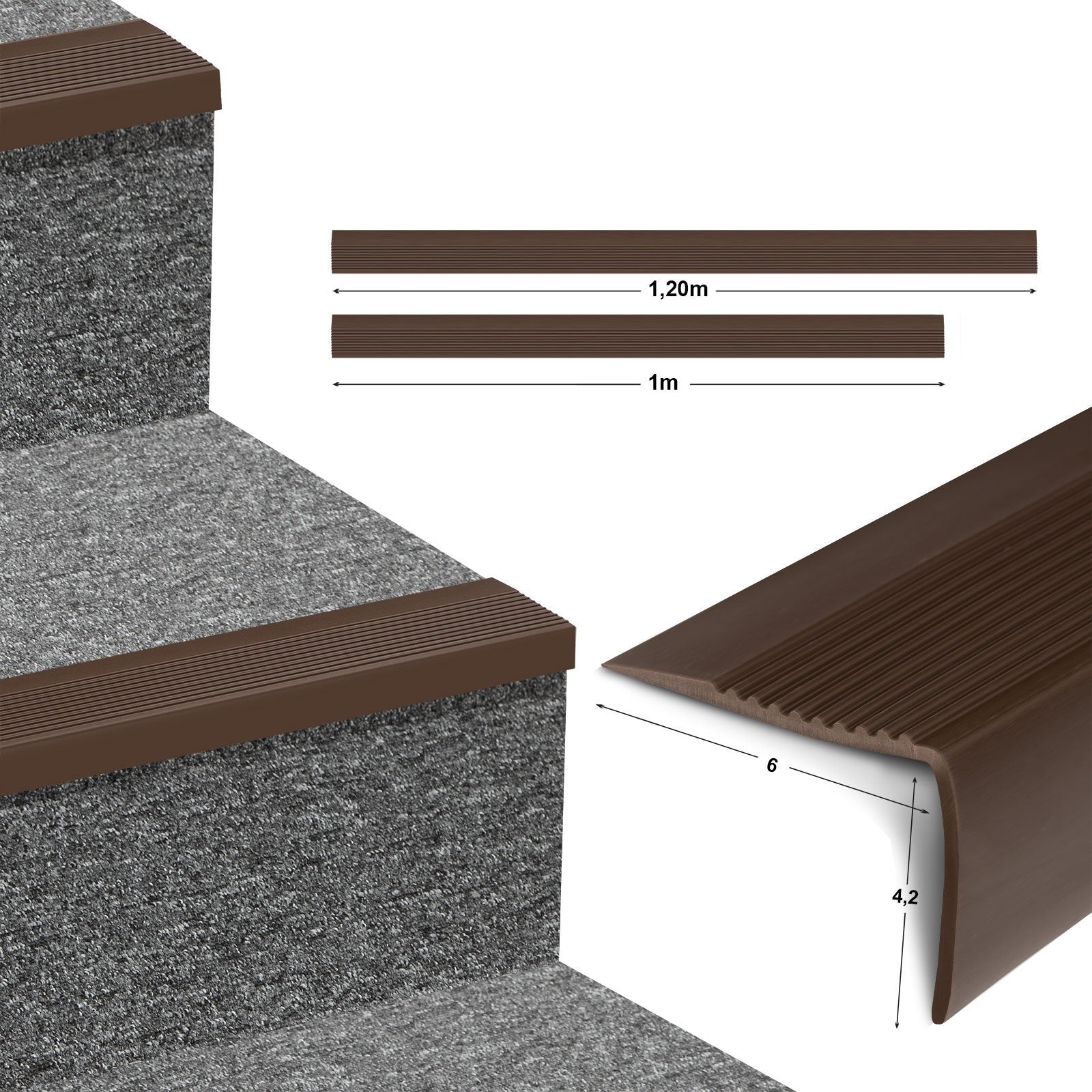 Non slip Stair Profile | Step Edge Cover | Seattle | Various Lengths ...