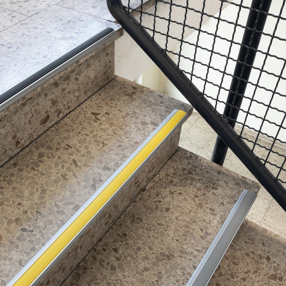 Stair Nosing Profile | Power Grip | Rubber Inlay